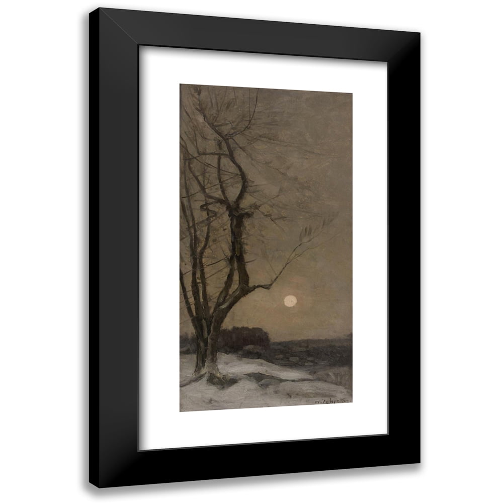 Emile Breton 11x18 Black Modern Framed Museum Art Print Titled - Le ...