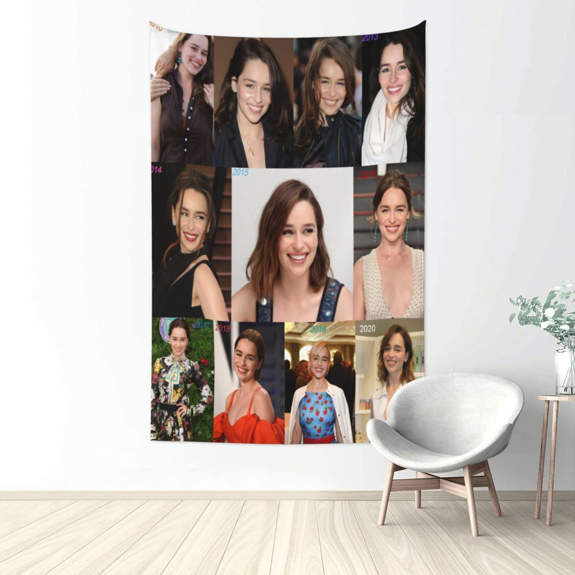 Emilia Clarke Tapestry Poster Printing Wall Hanging Tapestries Wall Art ...