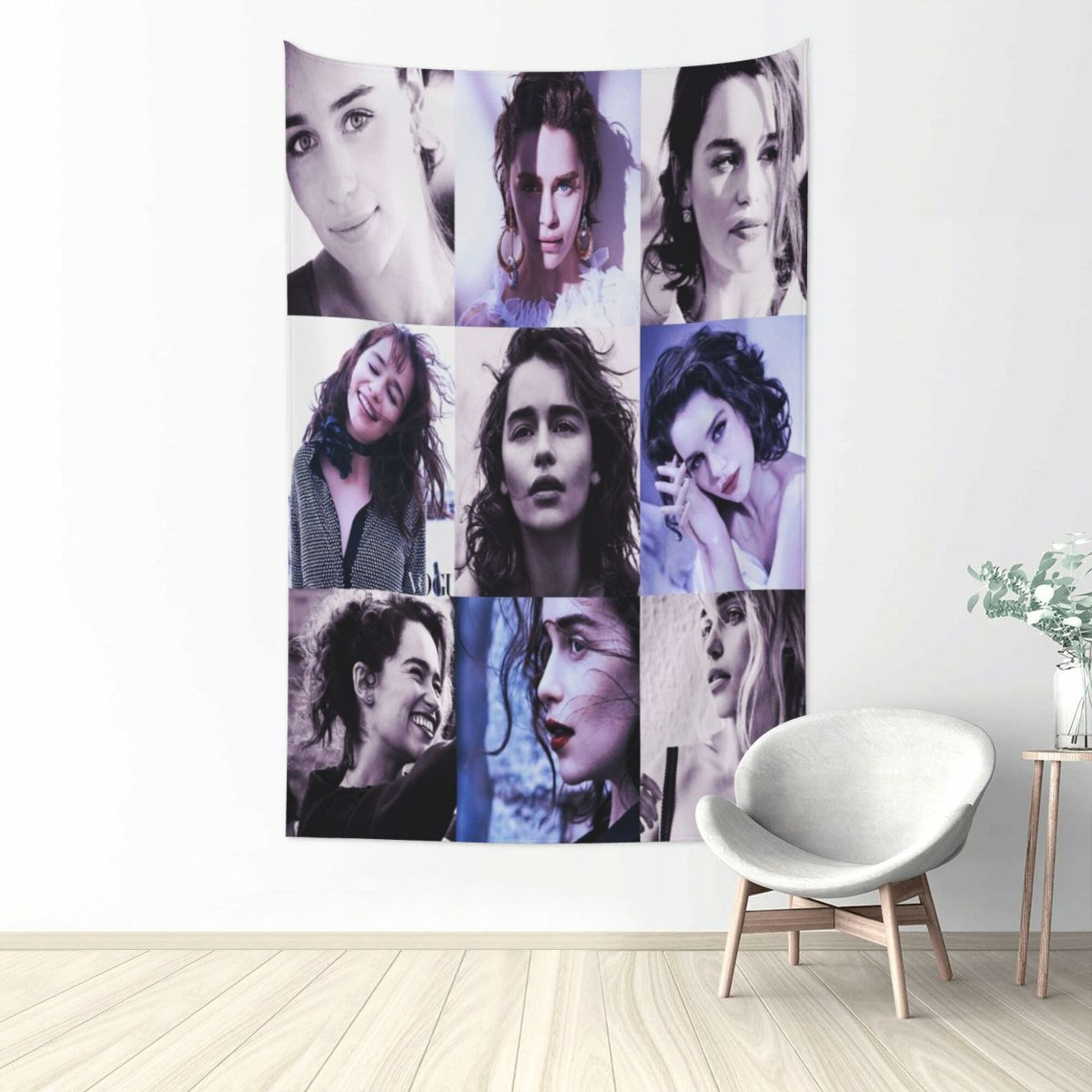 Emilia Clarke Tapestry Poster Printing Wall Hanging Tapestries Wall Art ...