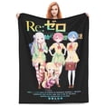 Emilia Rem Re Zero Fleece Blanket Throw Soft Cozy Plush Blanket For ...