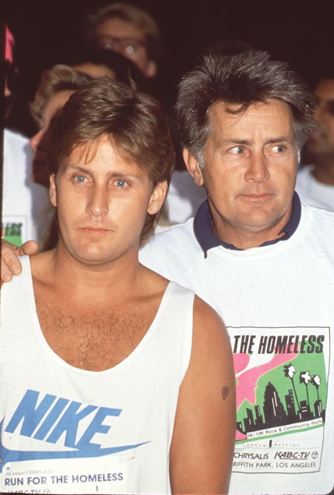Emilio Estevez In Nike Tank Top With Martin Sheen Photo Print (16 x 20 ...