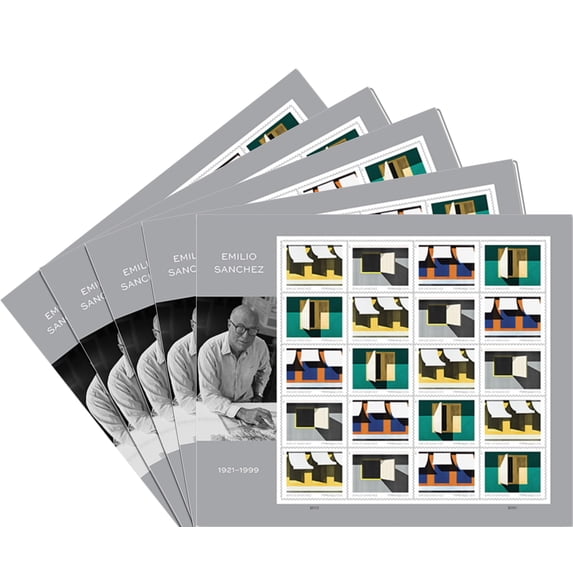 Emilio Sanchez Artist USPS First Class Forever Postage Stamp 5 Sheets ...