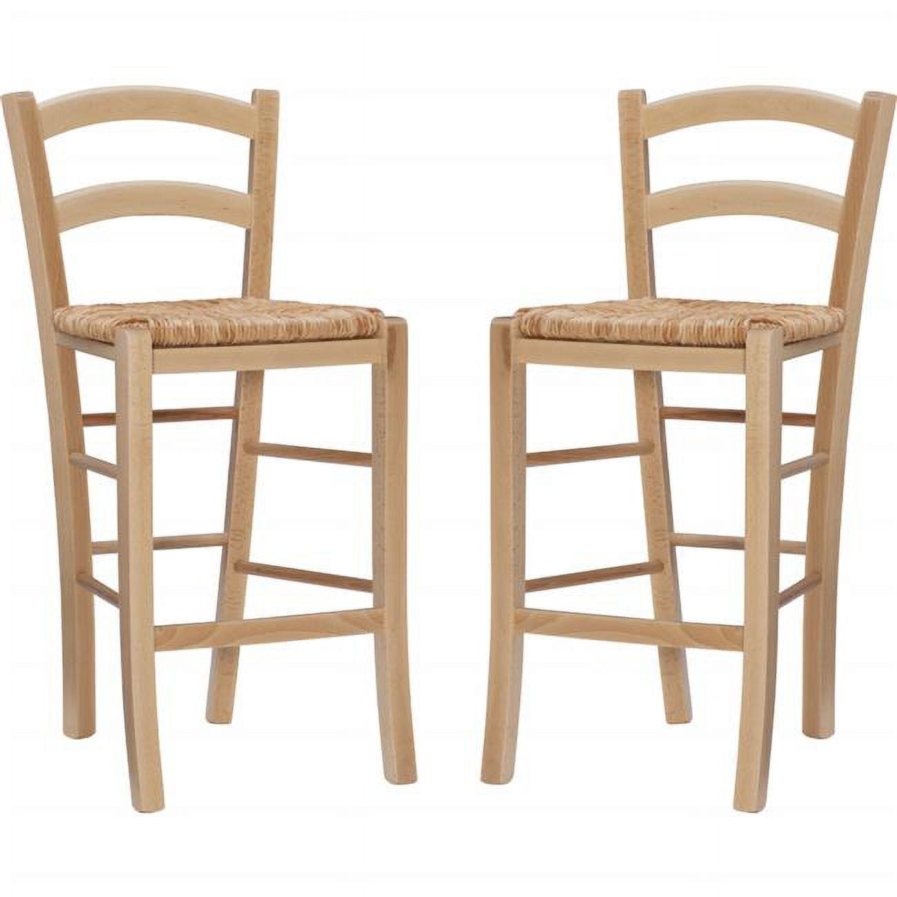 Emilo Counter Stool, Natural - Set of 2 - Walmart.com