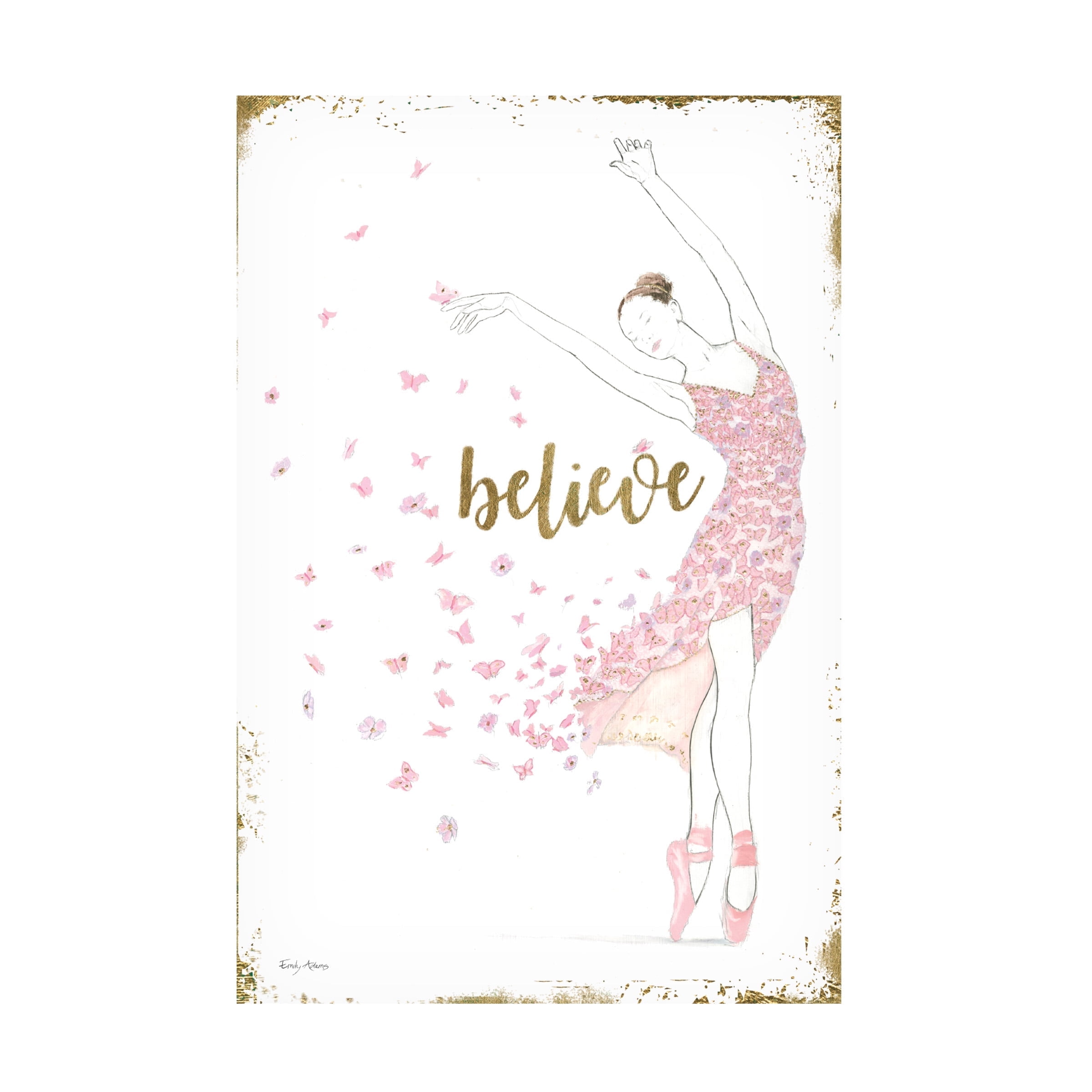 Emily Adams 'Dream Dancer I' Canvas Art - Walmart Business Supplies