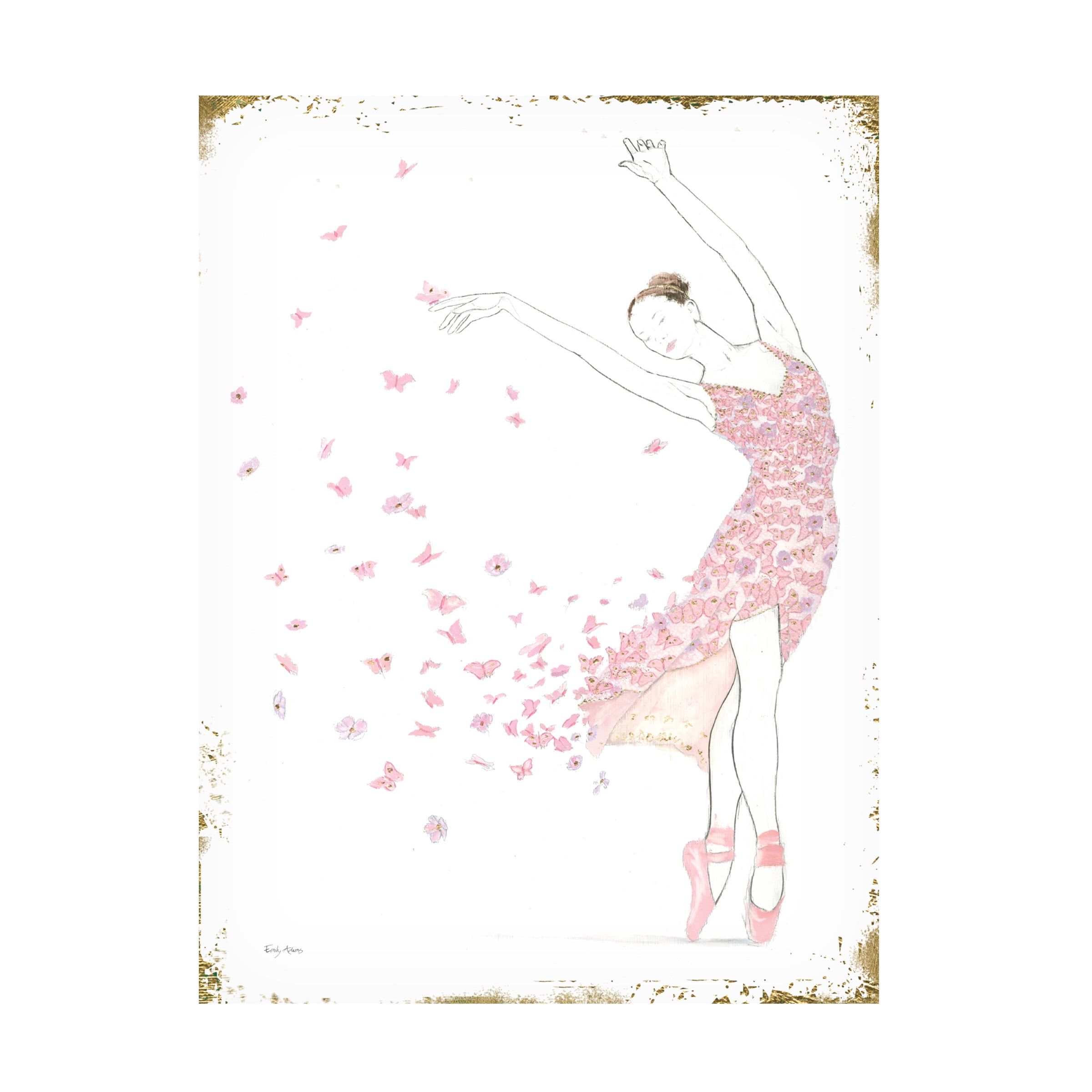 Emily Adams 'Dream Dancer I no Words' Canvas Art - Walmart.com