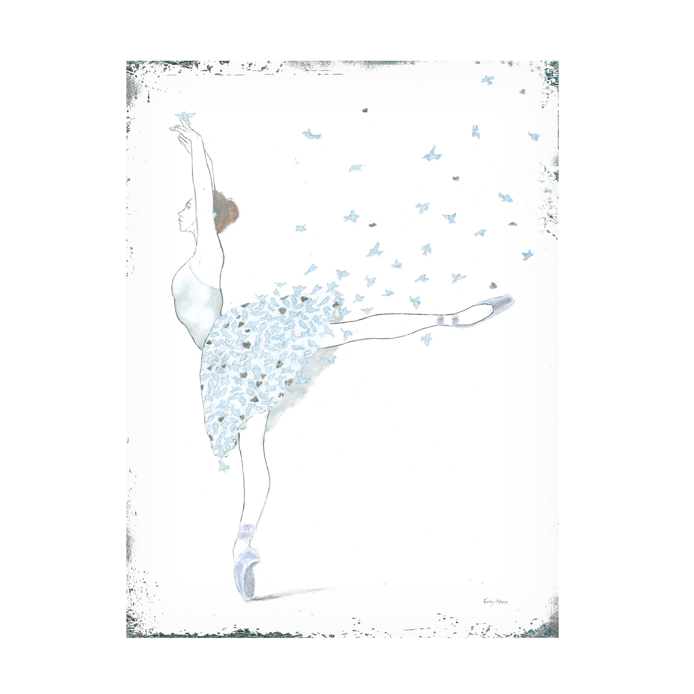 Emily Adams 'Dream Dancer II no Words' Canvas Art - Walmart.com