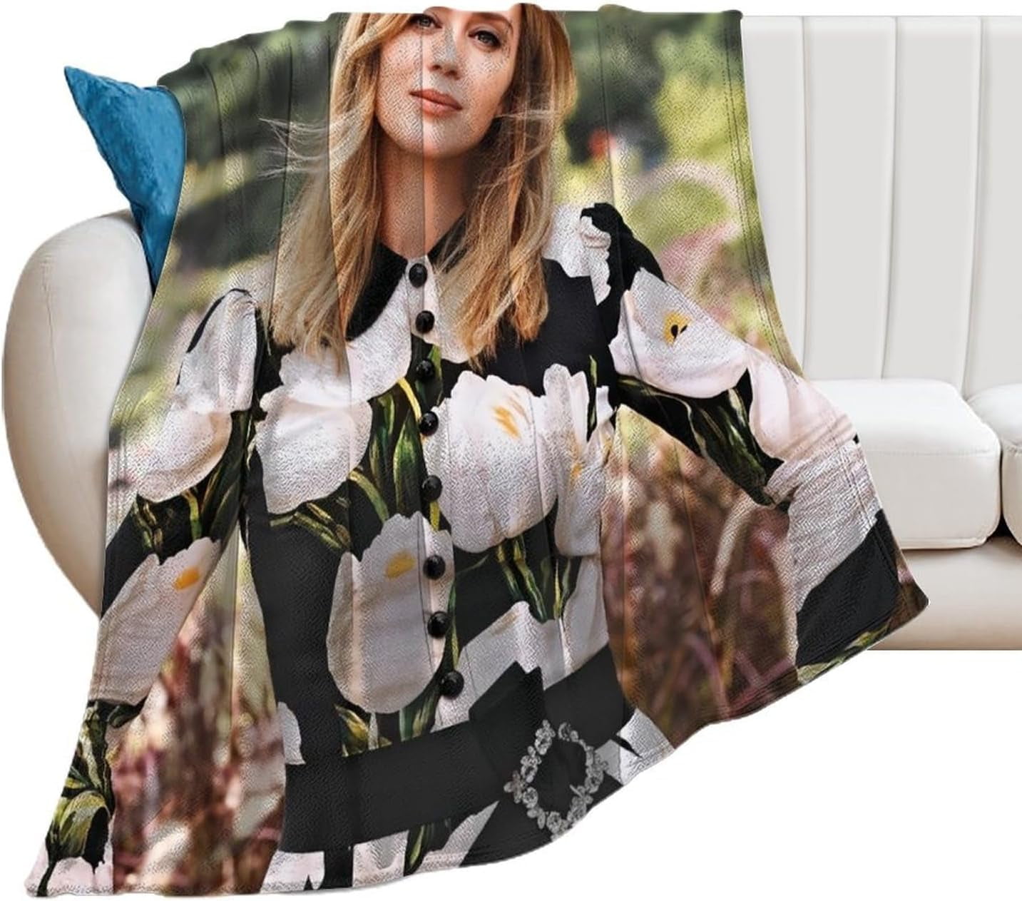 Emily Blunt Blanket Beautiful #2 Super Soft Throw Blanket Silky Flannel ...