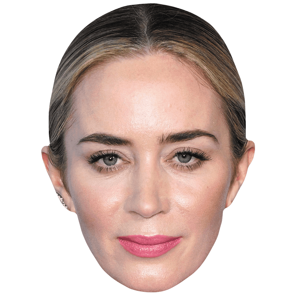 Emily Blunt (Make Up) Celebrity Mask, Flat Card Face, Fancy Dress Mask ...