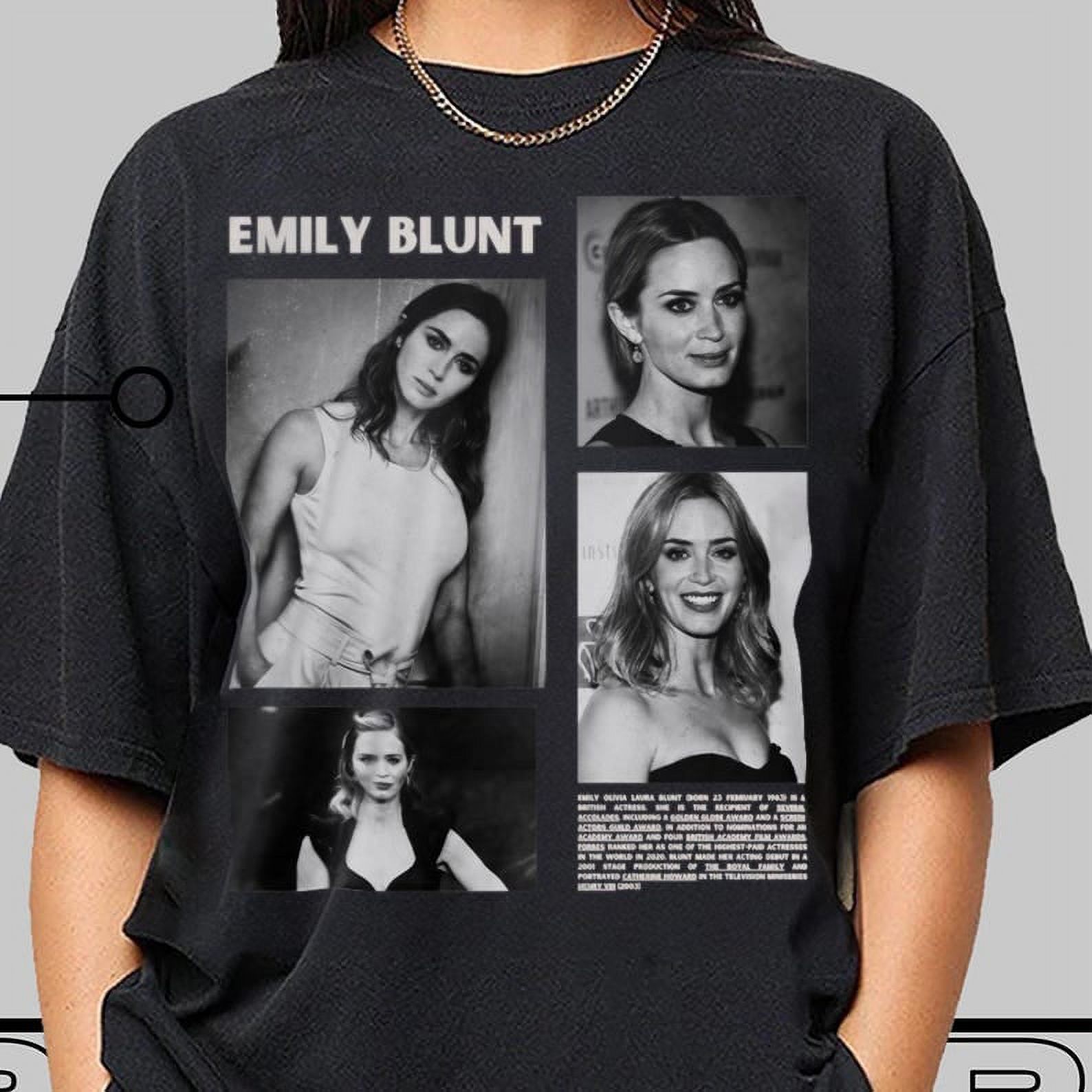 Emily Blunt T-Shirt, Vintage Emily Blunt Fan Shirt, Emily Blunt Tee ...