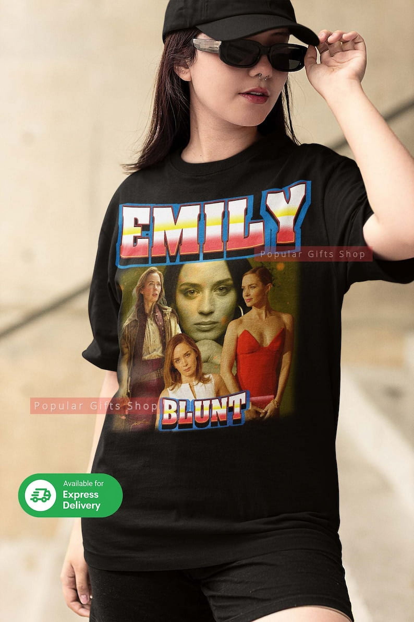Emily Blunt Vintage Unisex Shirt, Vintage Emily Blunt TShirt Gift For ...