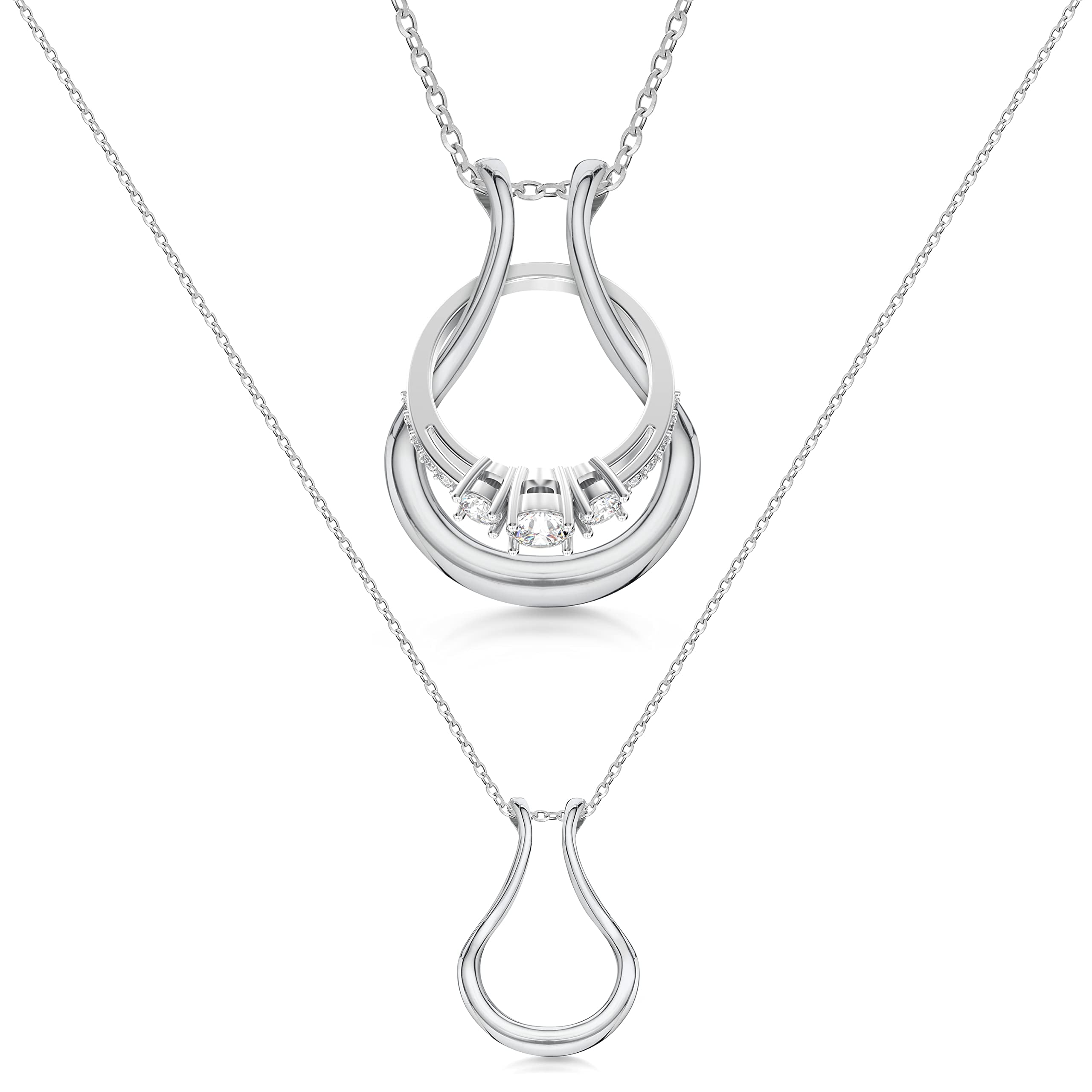 Emily C Ring Holder Necklace - Stainless Steel Ring Keeper Necklaces ...
