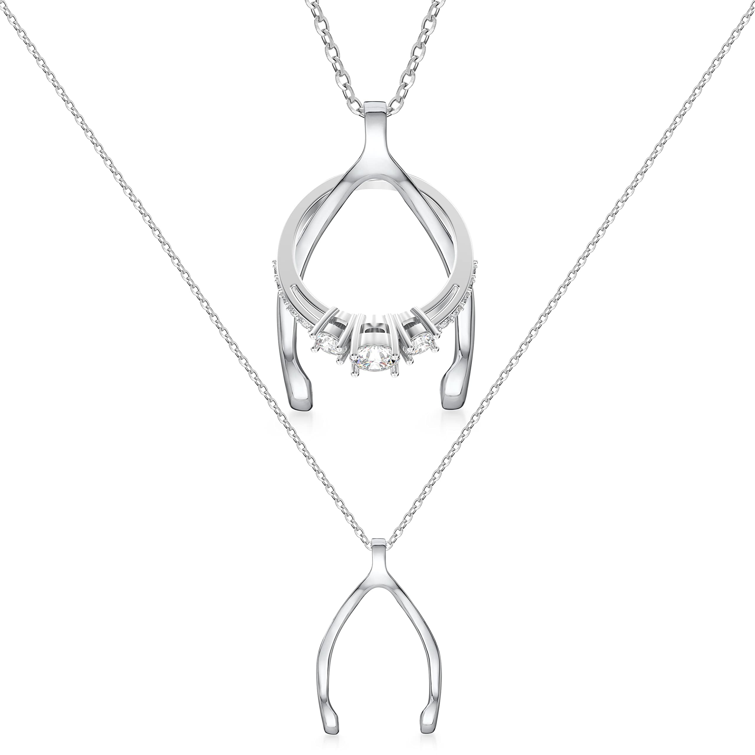 Emily C Ring Holder Necklace - Stainless Steel Ring Keeper Necklaces ...