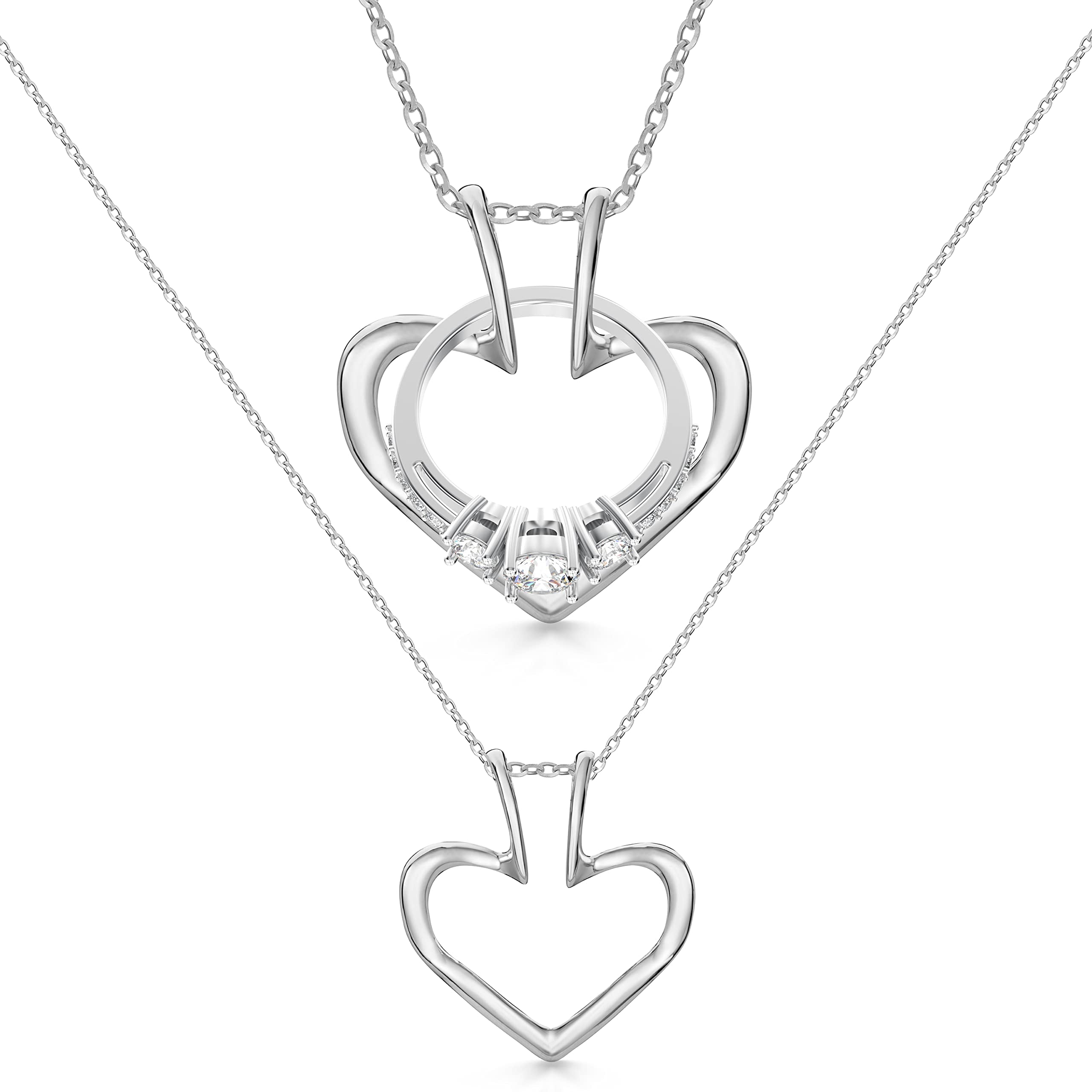 Emily C Ring Holder Necklace - Stainless Steel Ring Keeper Necklaces ...