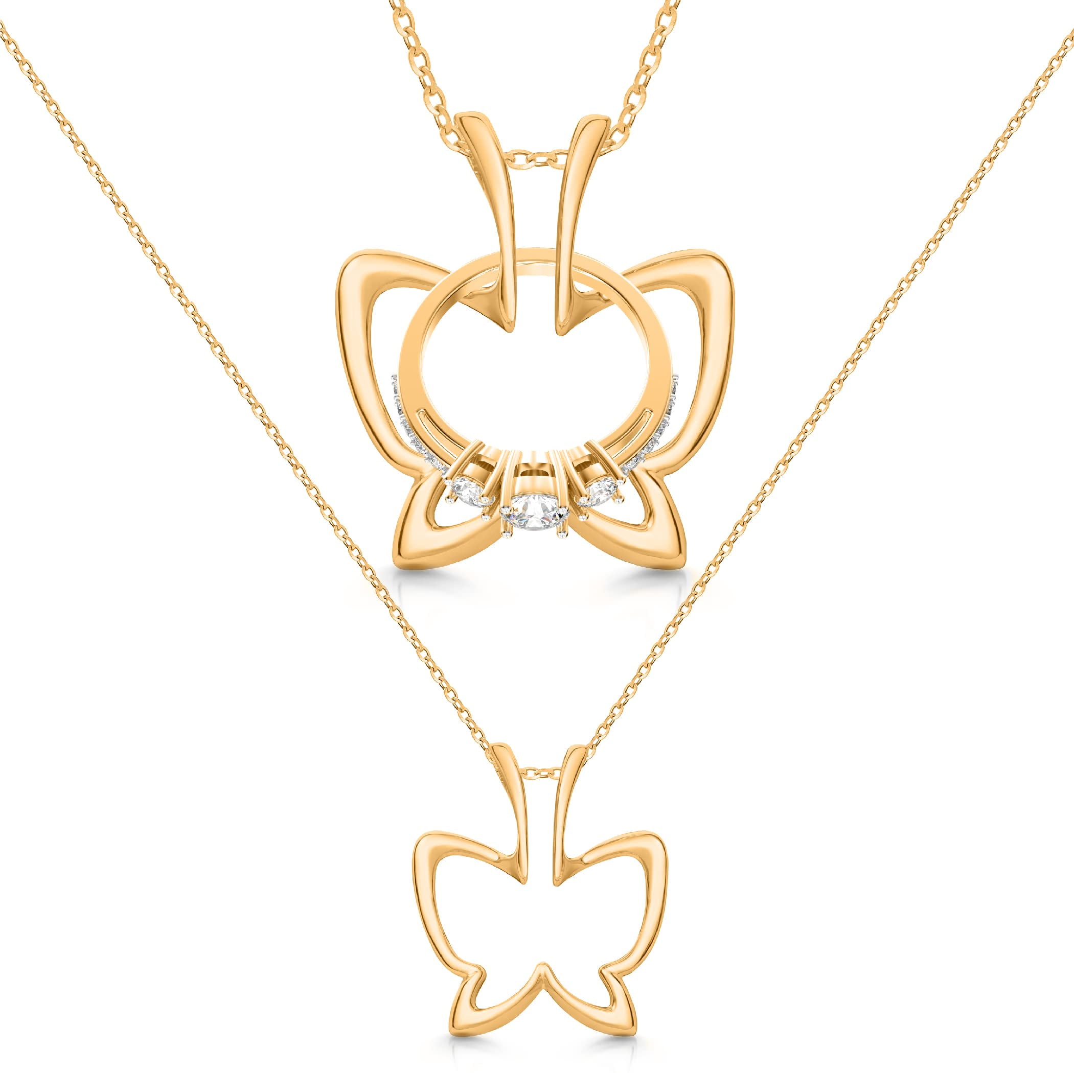 Emily C Ring Holder Necklace - Stainless Steel Ring Keeper Necklaces ...