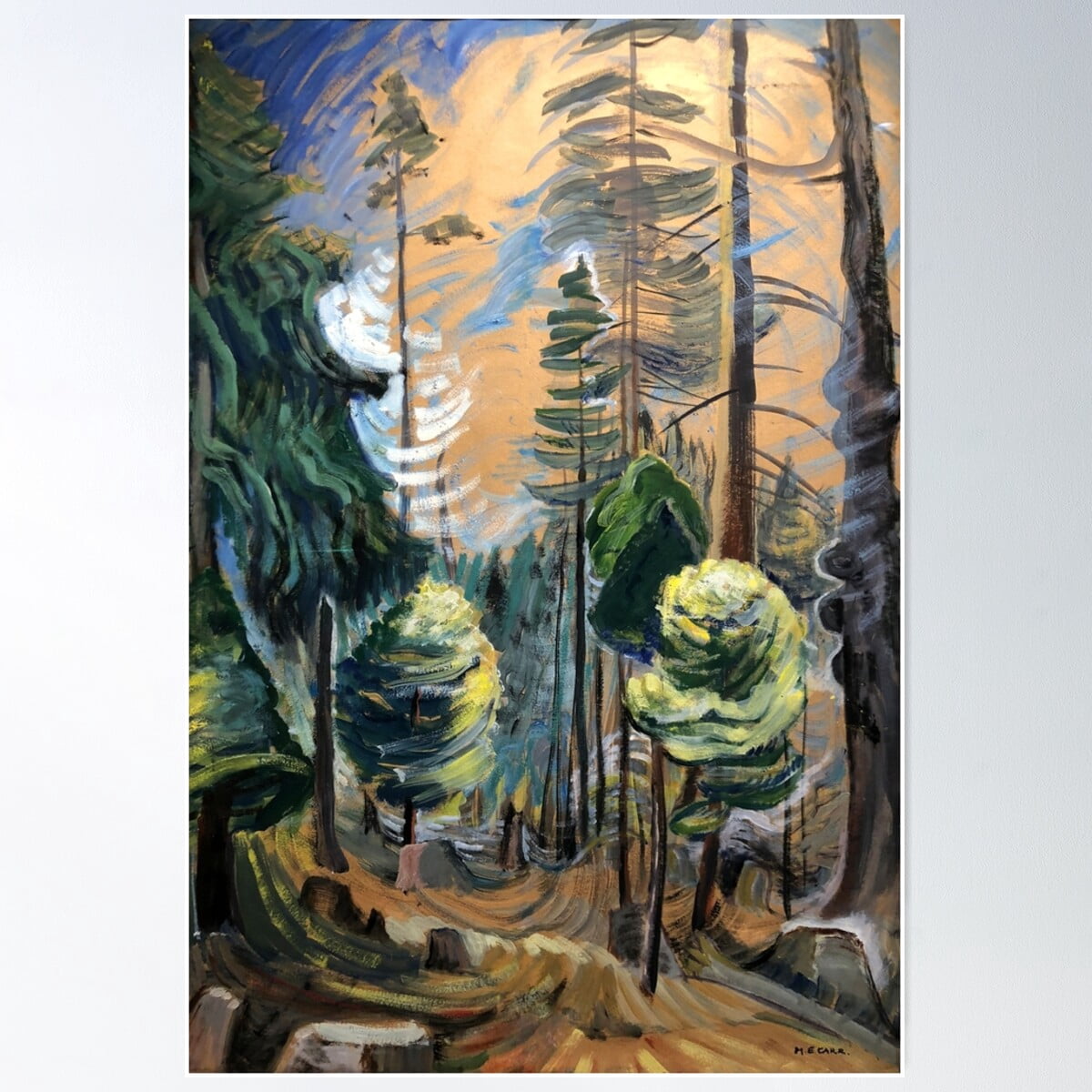 Emily Carr - Old Forest Poster Art Home Decor Vintage Gift Living Room ...