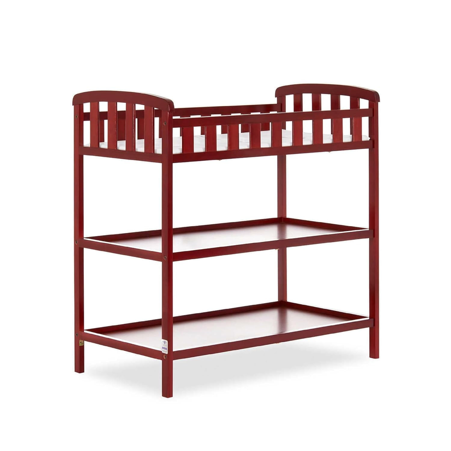Emily Changing Table in Cherry with 1" Changing Pad, Includes Two ...