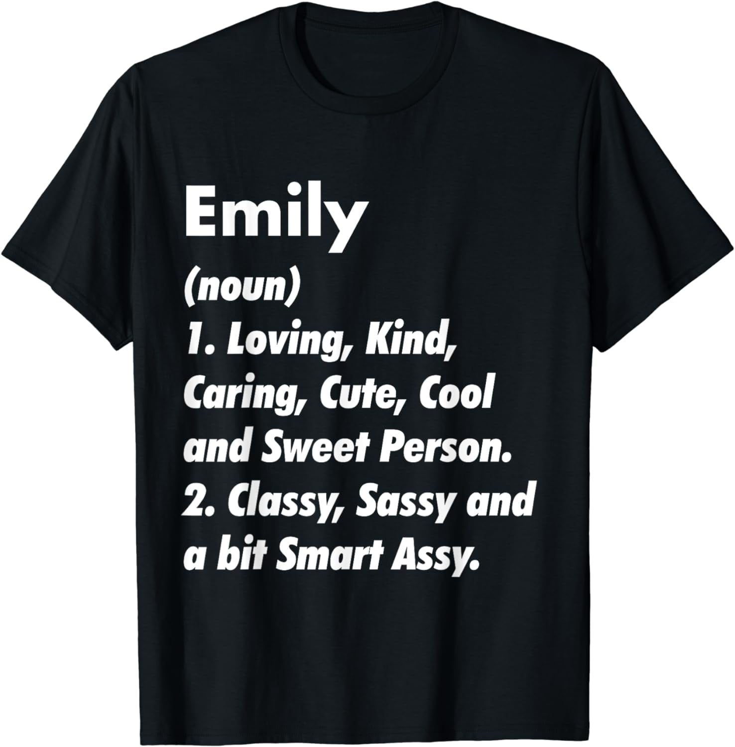 Emily Definition Personalized Funny Birthday Gift Idea T-Shirt ...