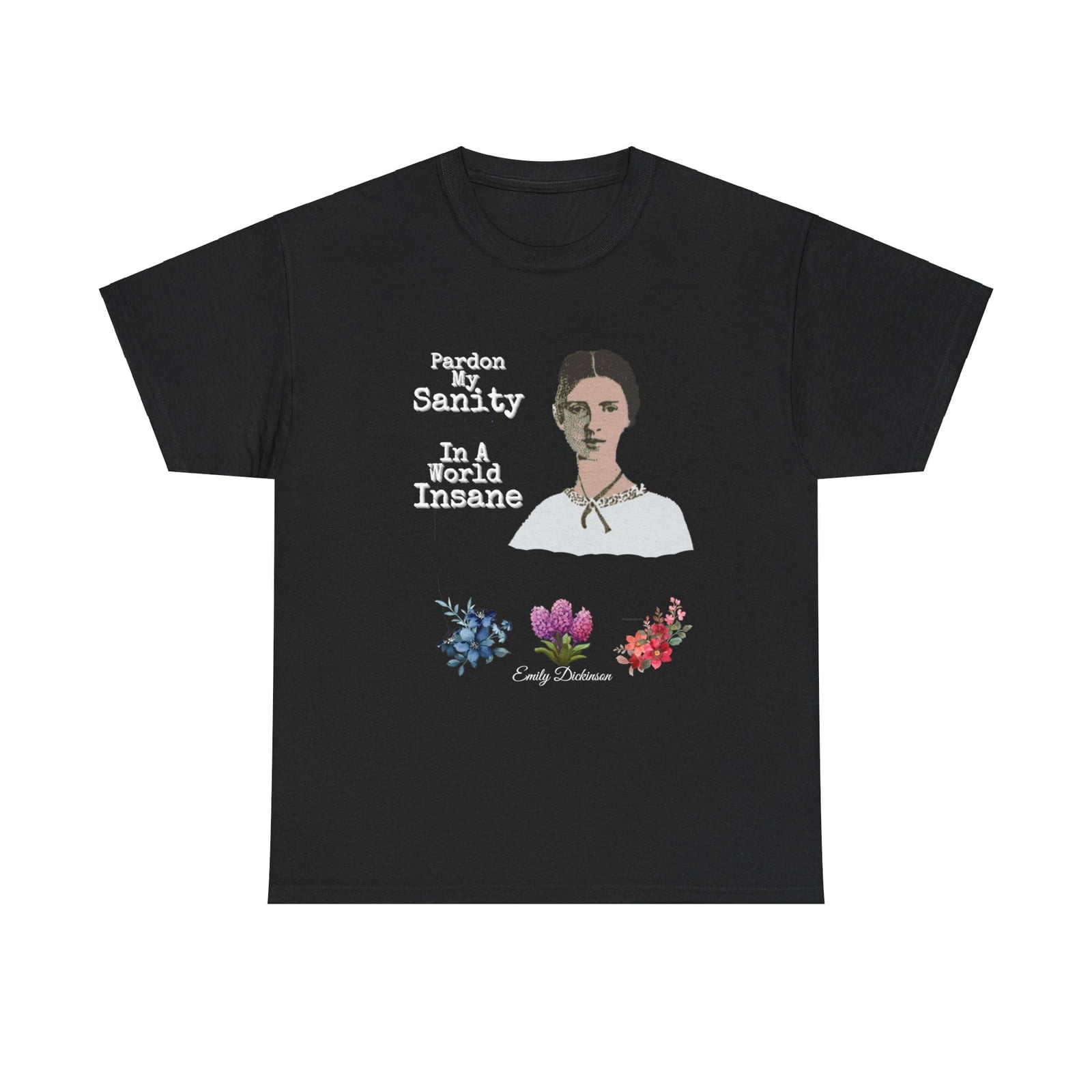 Emily Dickinson Tee T-shirt Literary Icon Quote Poetry Author Writer ...