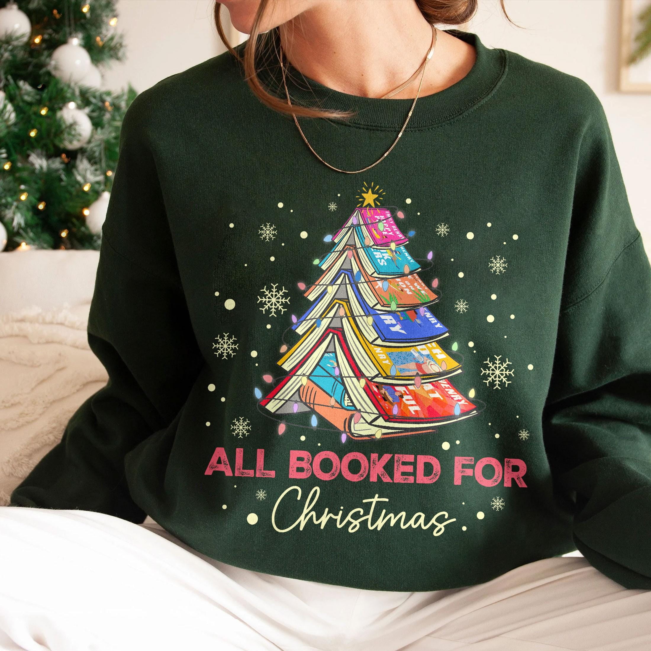 Emily Henry Book Tree Sweatshirt, All Booked For Sweater, Beach Read ...