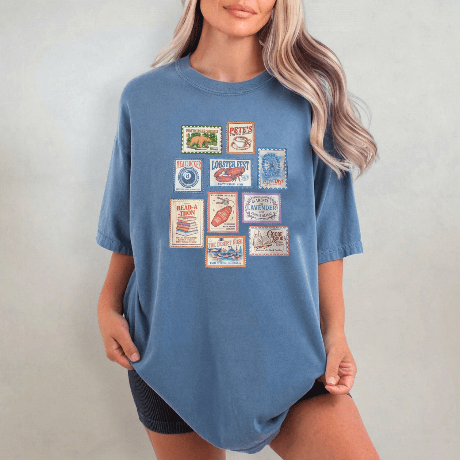 Emily Henry Books Stamp Comfort Colors Shirt, Beach Read Book Comfort ...