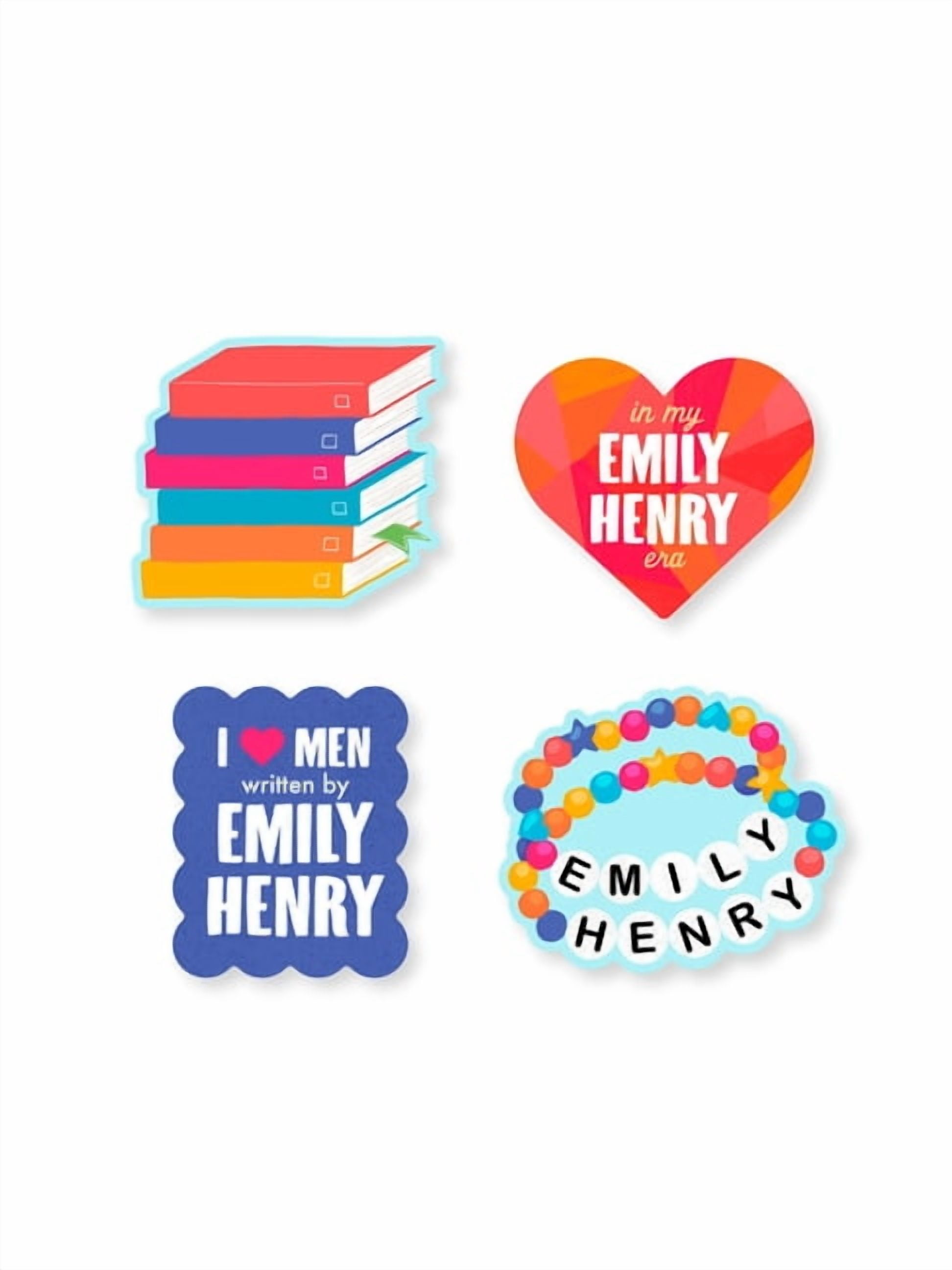 Emily Henry Stickers - Sticker Set of 4, (Paperback) - Walmart.com