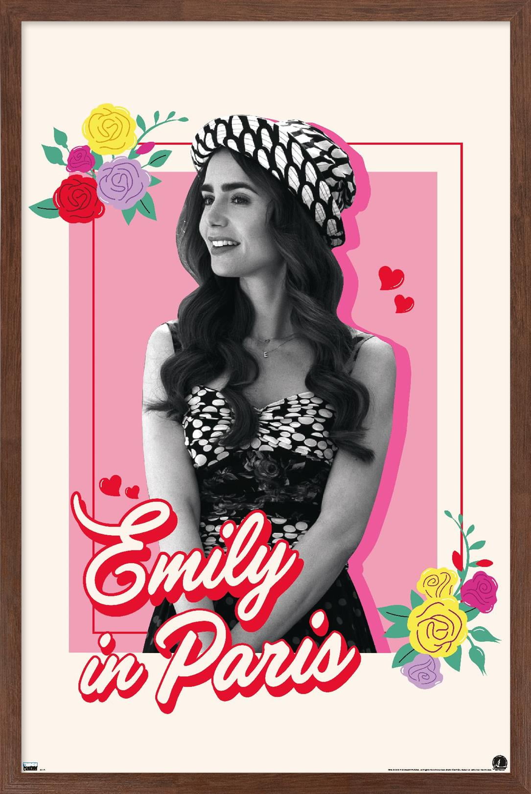Emily In Paris - Flowers Wall Poster, 22.375" x 34" Framed - Walmart.com