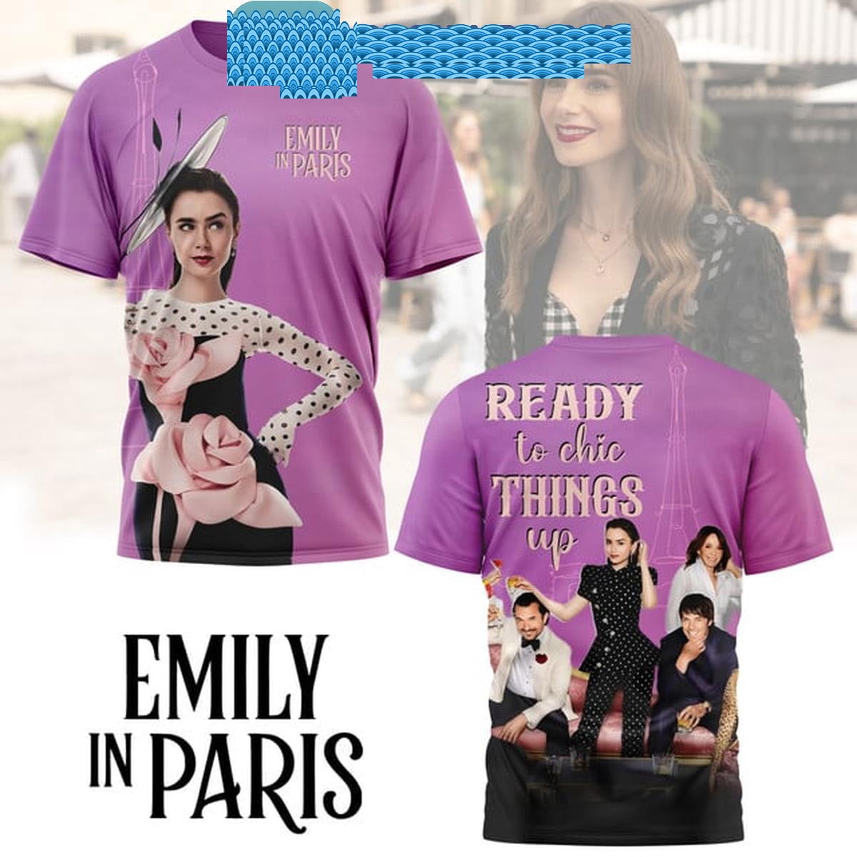 Emily In Paris Ready To Chic Things Up Hoodie T-Shirt - Walmart.com
