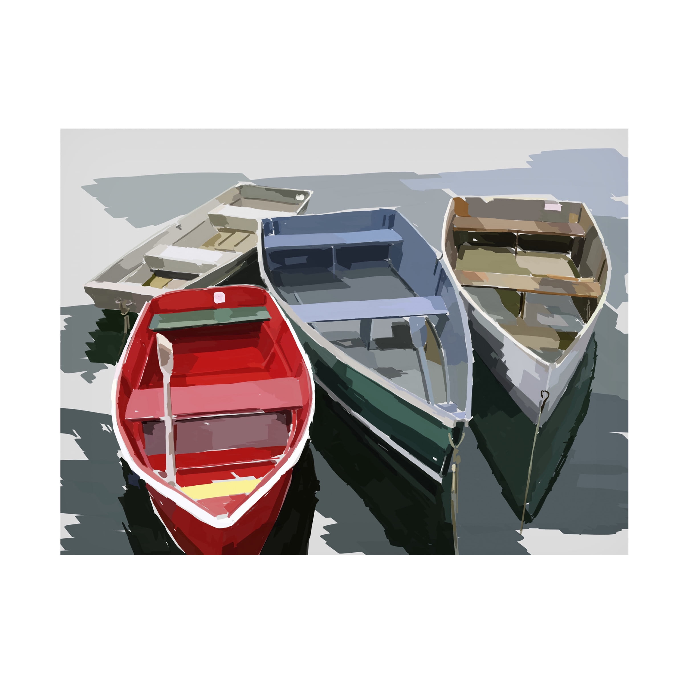 Emily Kalina 'Bold Boats I' Canvas Art - Walmart.com