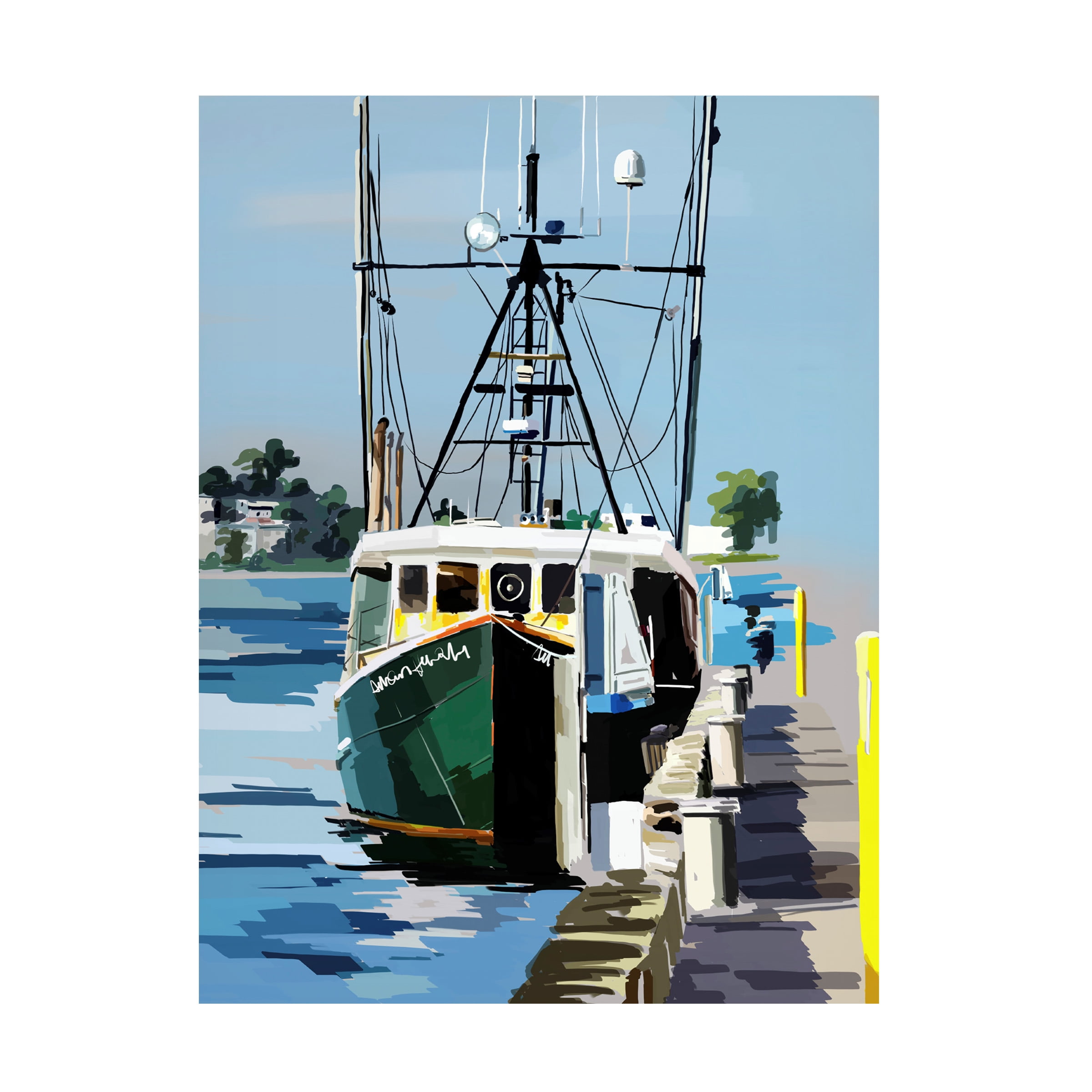 Emily Kalina 'Bold Boats VI' Canvas Art - Walmart.com