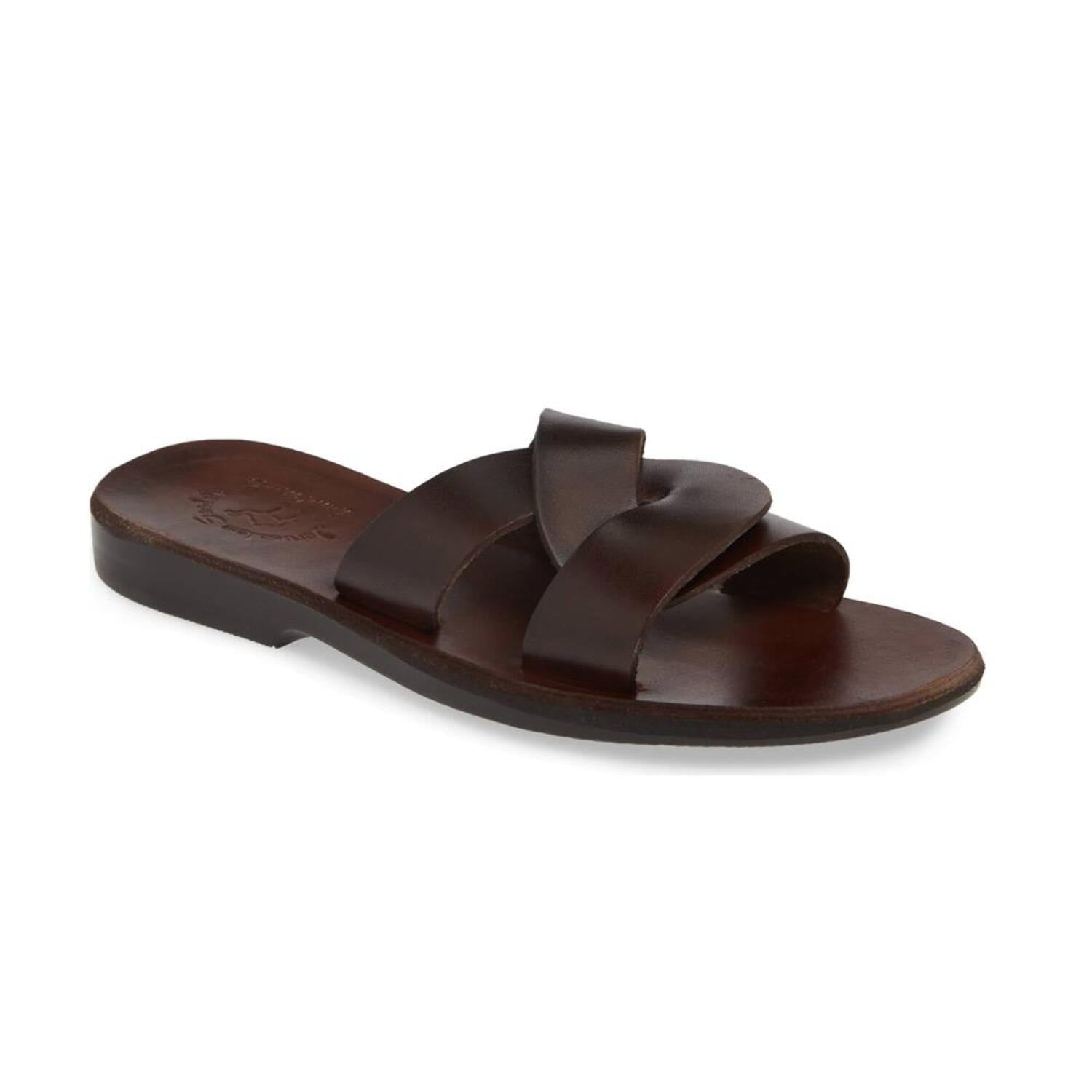 Emily - Leather Crossover Strap Sandal | Womens Sandals - Walmart.com