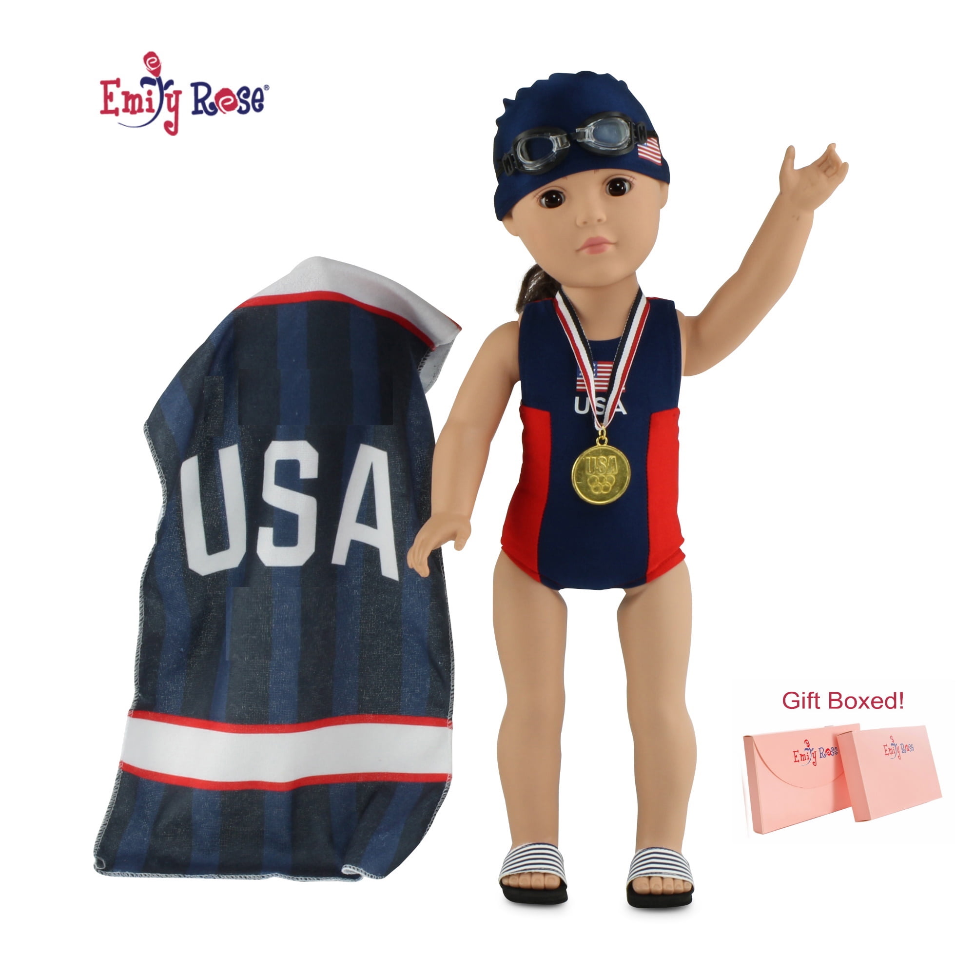 Emily Rose 18 Inch Doll Clothes | Team USA Competition 5 Piece 18" Doll ...
