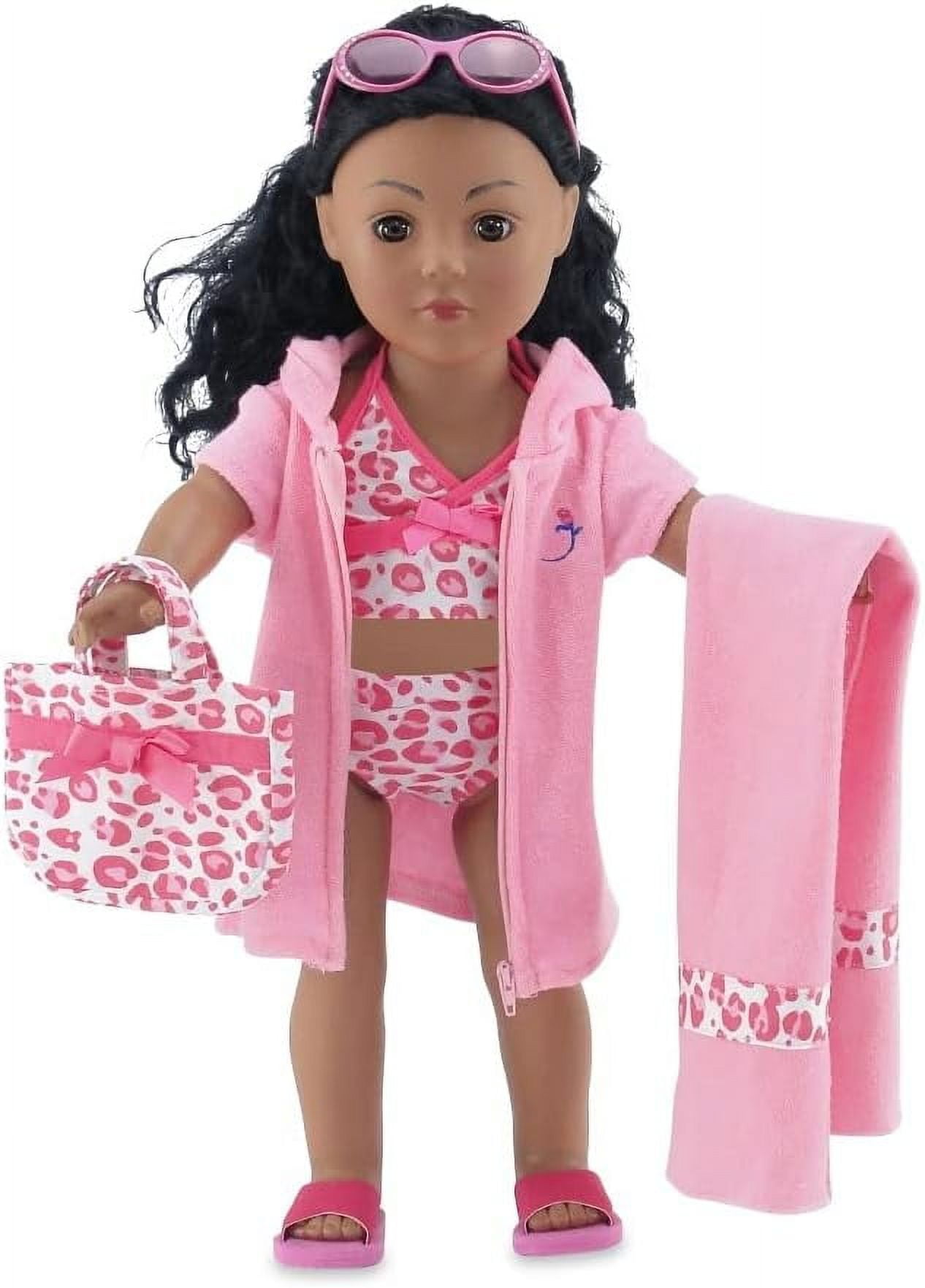 Emily Rose Doll Clothes | 6-Piece 18 Inch Doll Tankini Bathing Suit ...