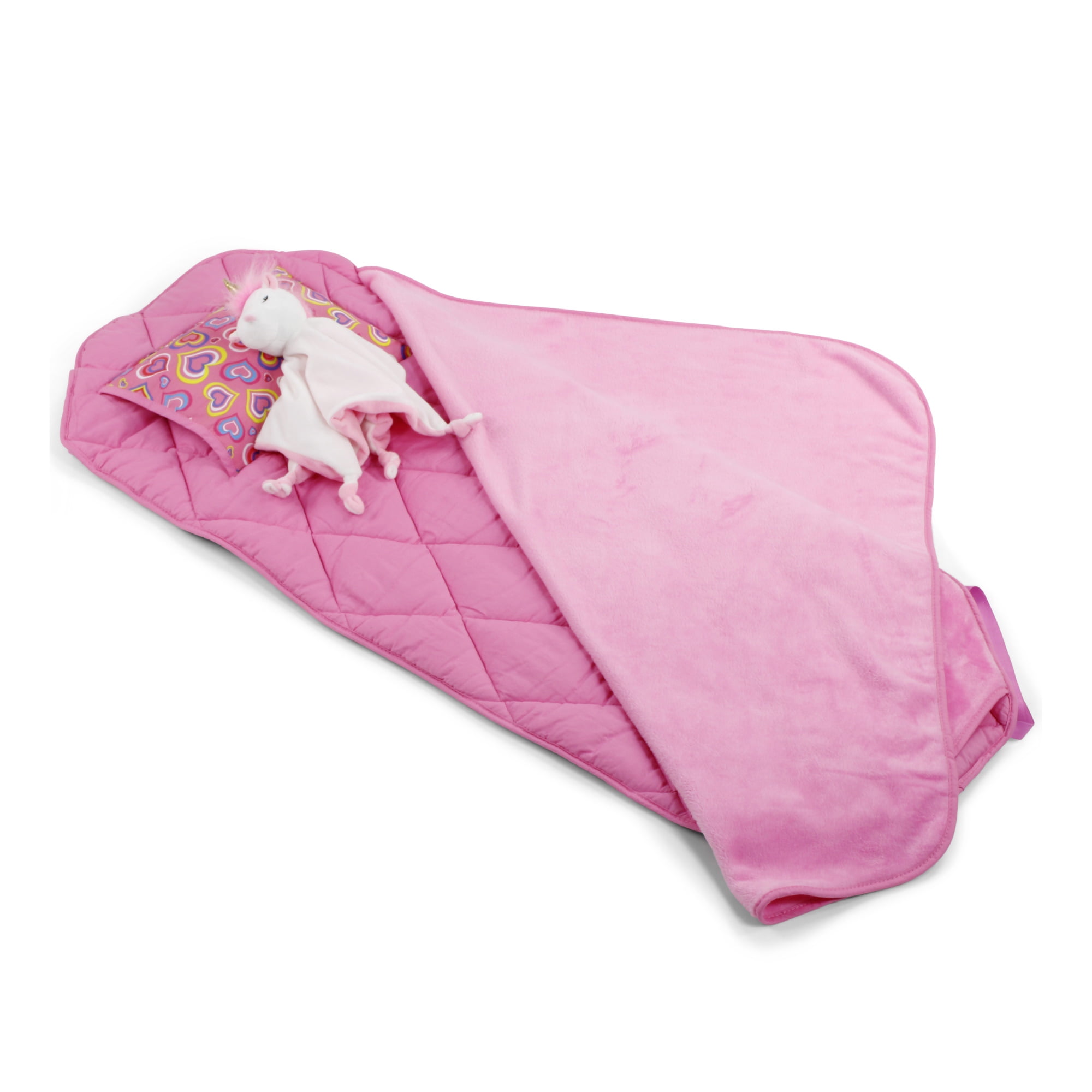 Emily Rose Kids Cot Mat with Unicorn Lovey, 100% Cotton, 48"x19.5" for ...
