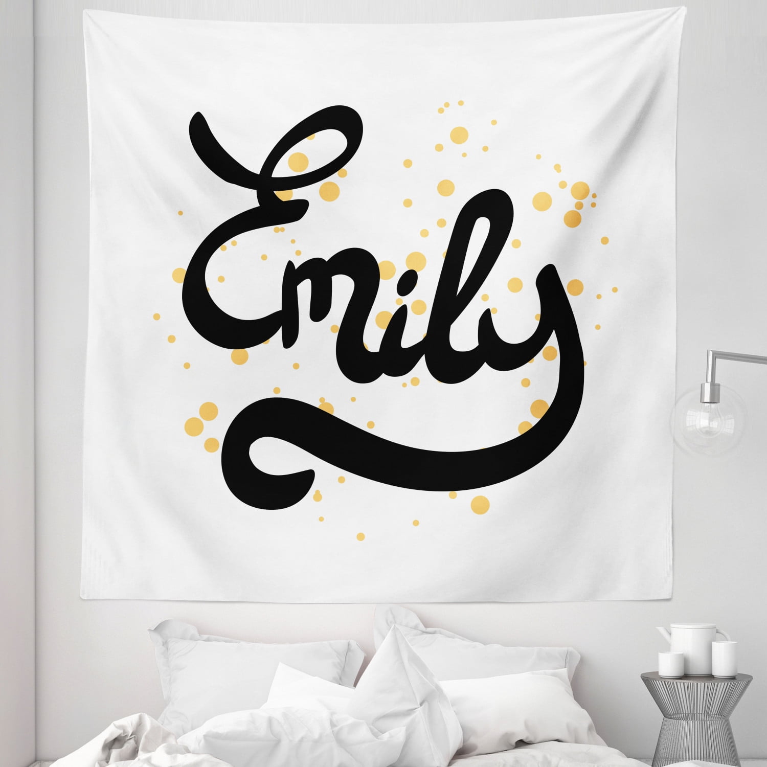 Emily Tapestry, Hand Drawn Monochrome Cursive Font Modern Calligraphic ...