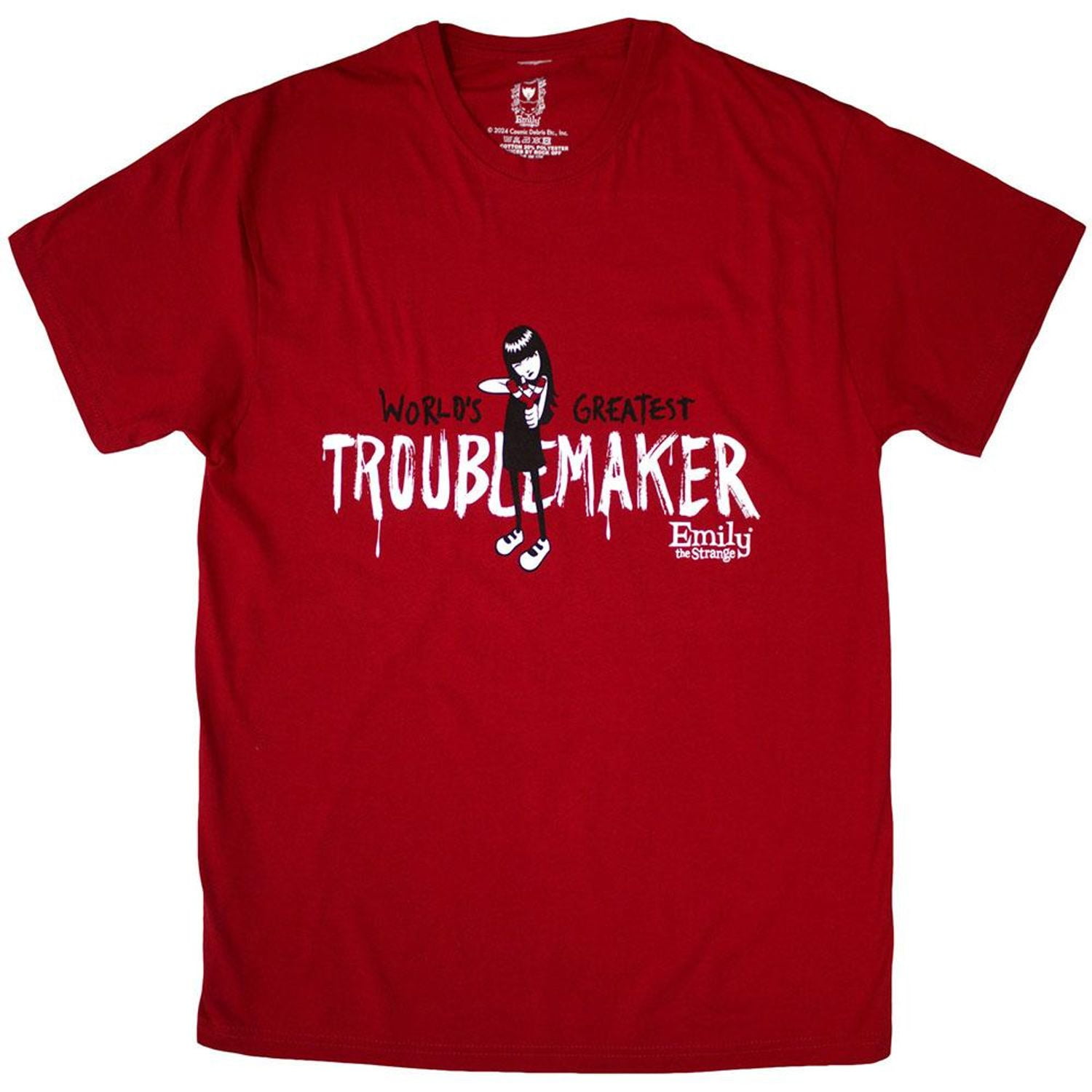 Emily The Strange Adult Troublemaker T-Shirt - Walmart.com