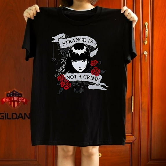 Emily The Strange Is Not A Crime Gothic Character Fan Graphic Tee,for ...