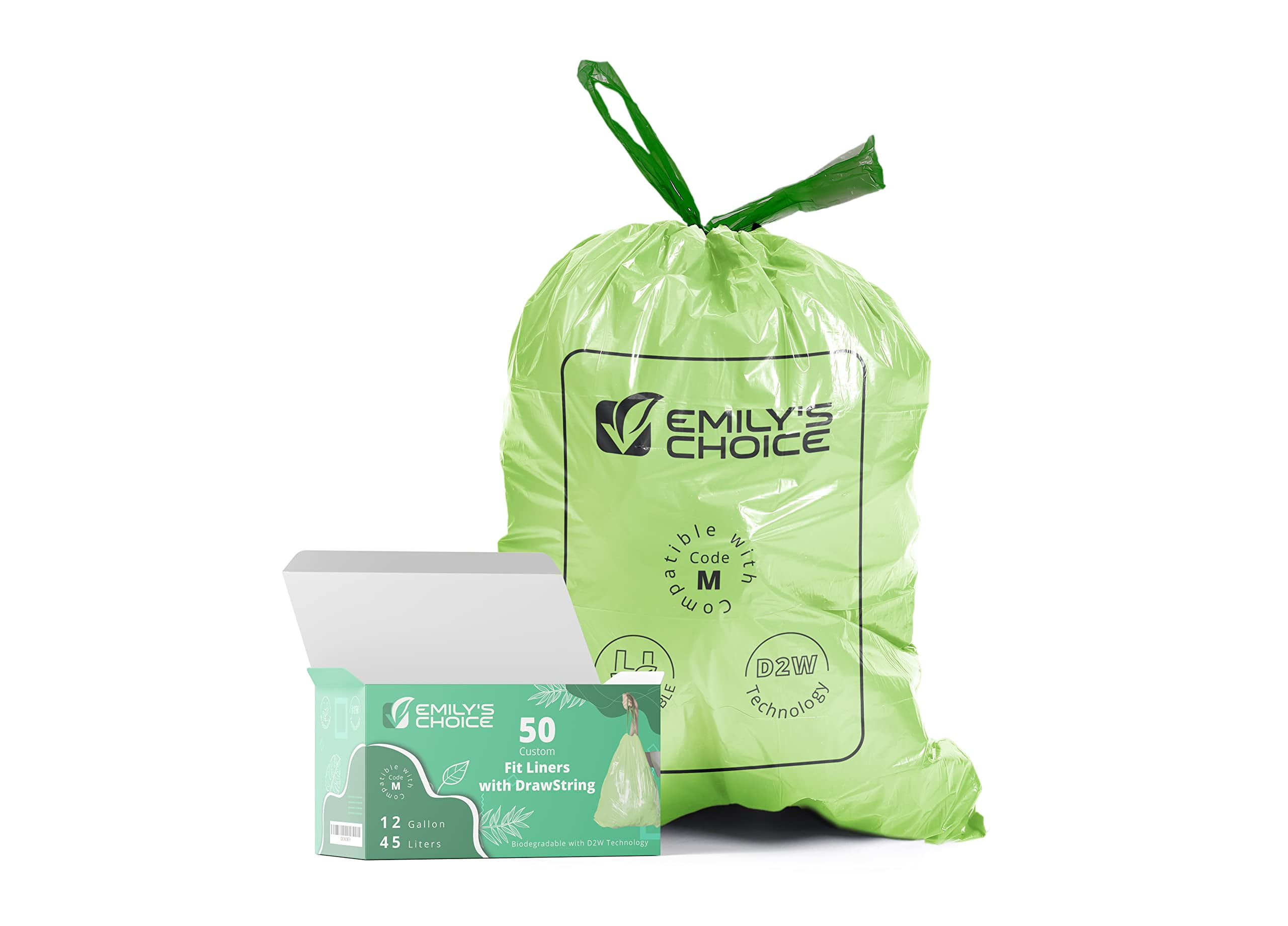 Emily's Choice Heavy Duty TSF6 Biodegradable Trash Bag Code (50 Count ...