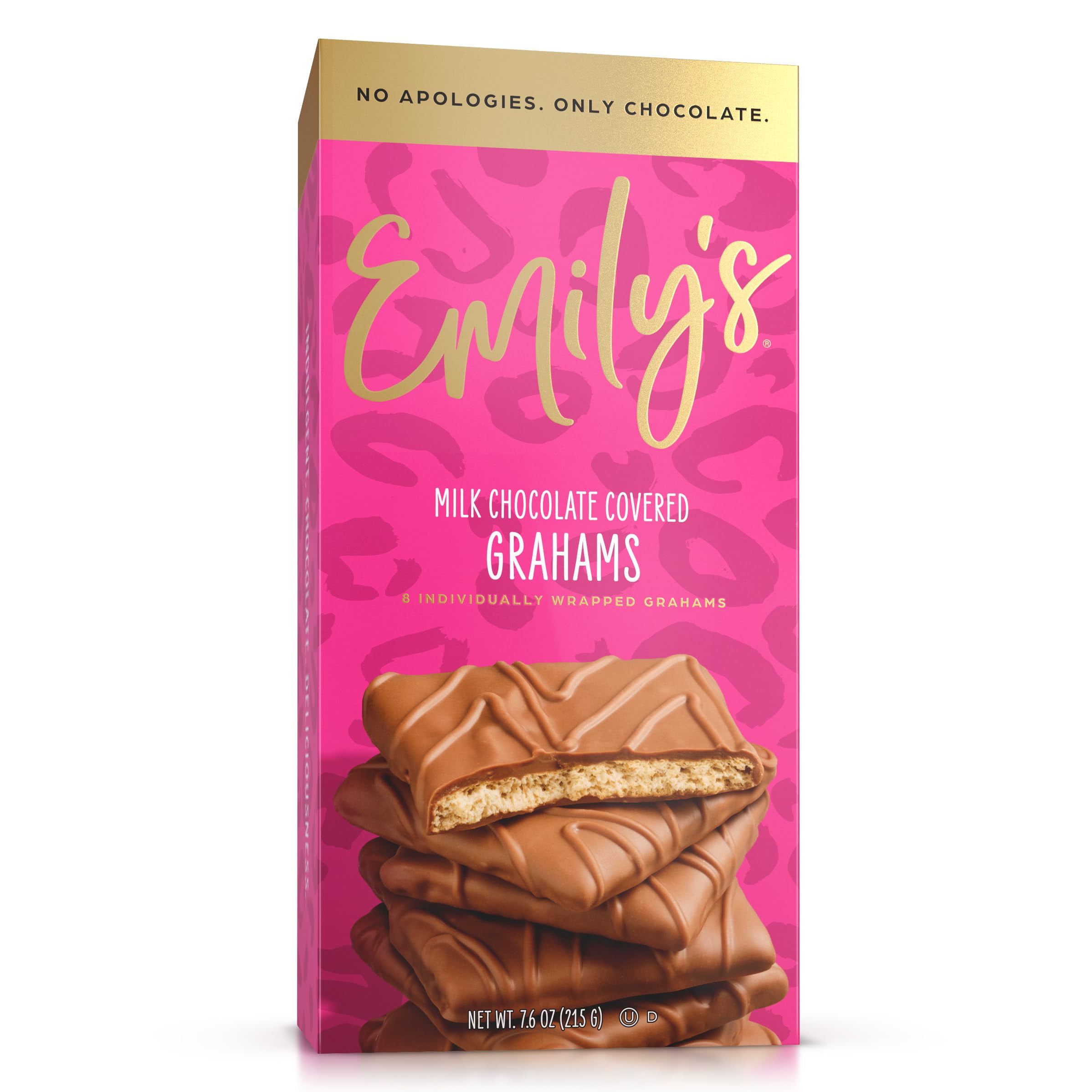 Emily's Milk Chocolate Covered SBF3 Graham Crackers, Thin & Crunchy ...