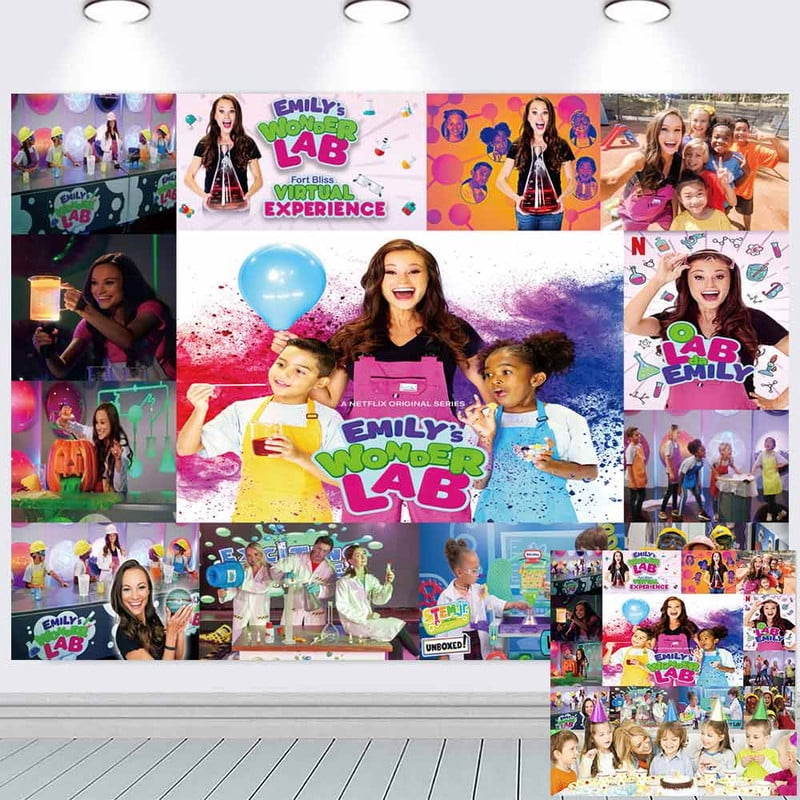 Emily's Wonder Lab Backdrop Banner Party Supplies Poster Movie Theme ...