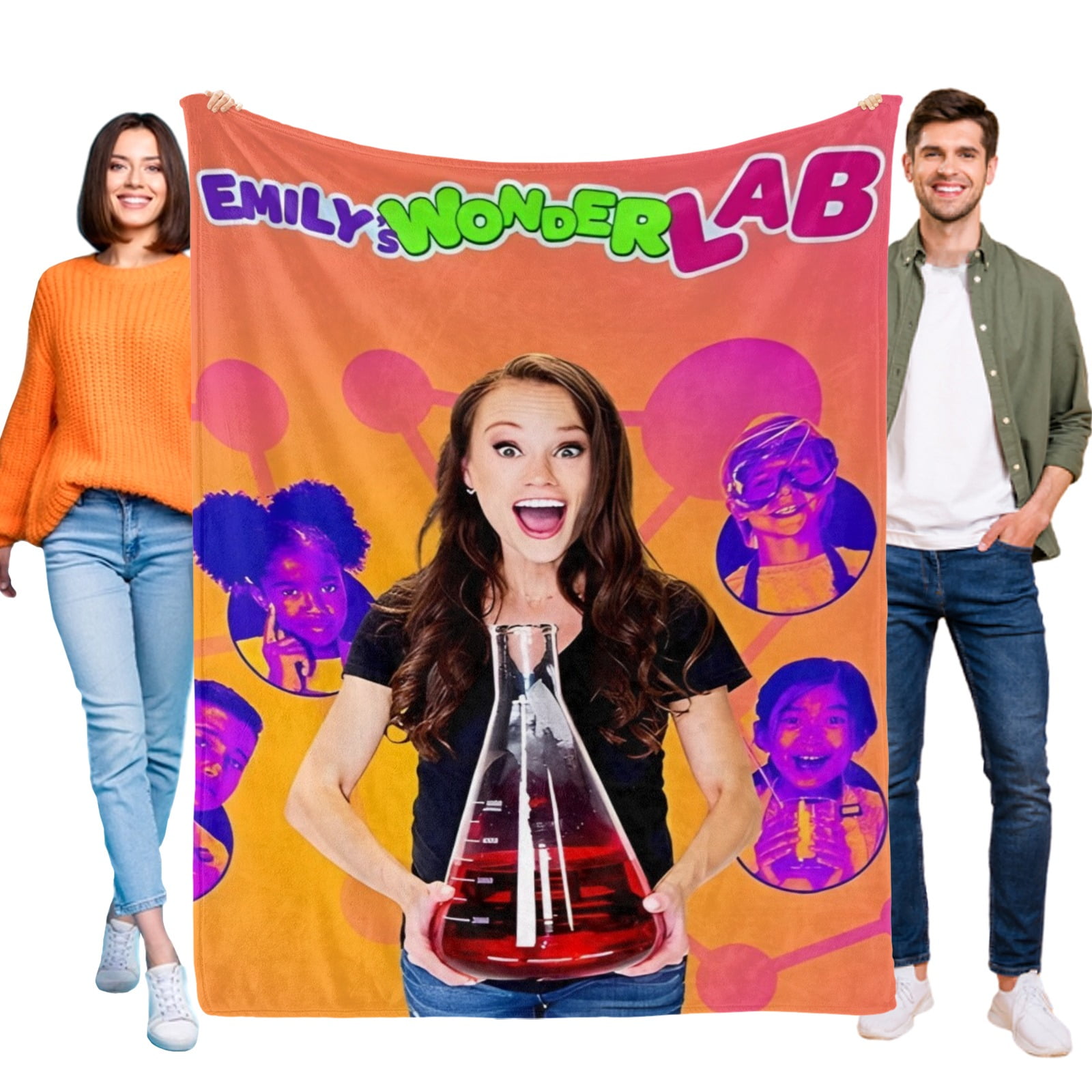 Emily's Wonder Lab Blanket for Boys Girls Lightweight Kids Throw ...