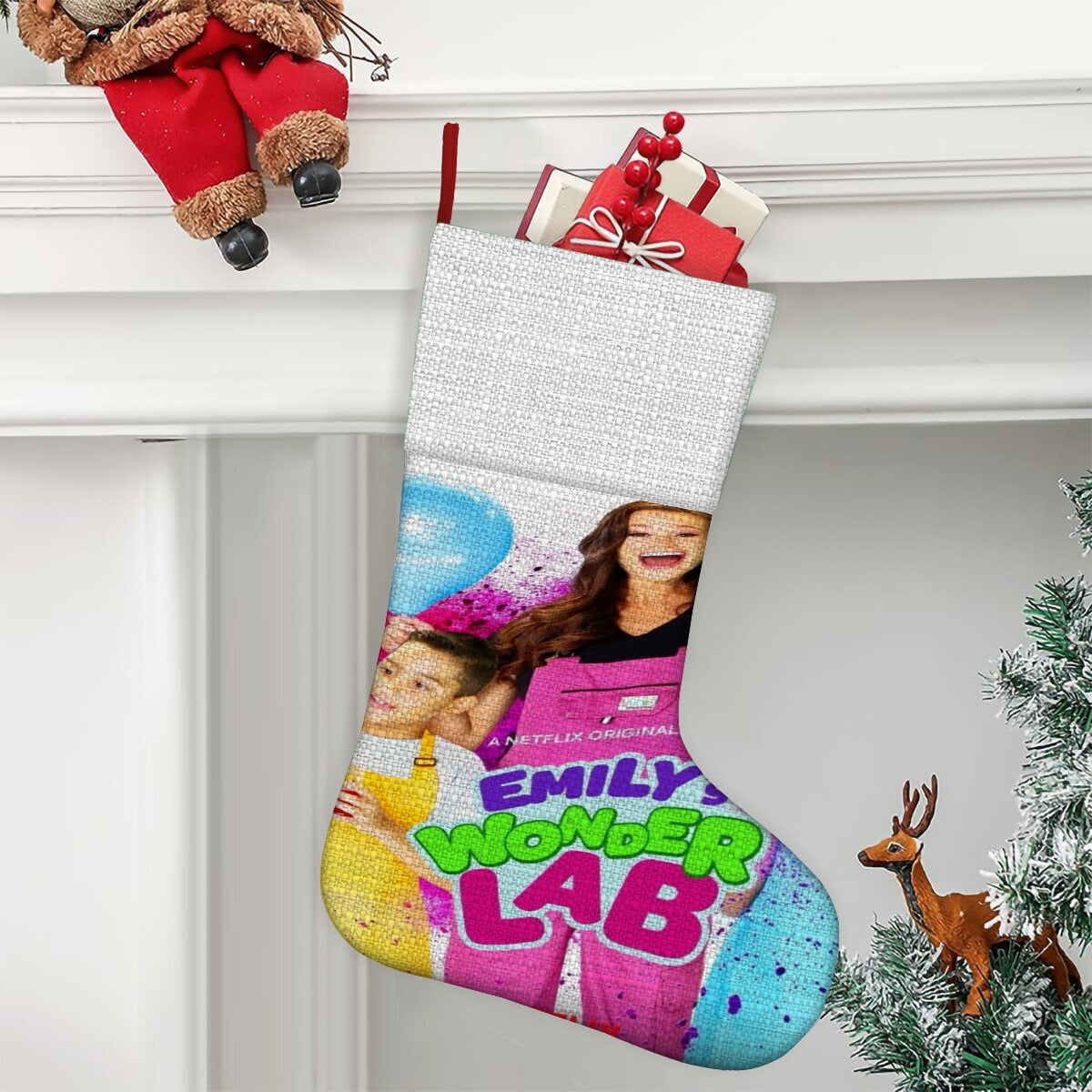 Emily's Wonder Lab Ultra soft velvet Christmas socks, Large Super Soft ...
