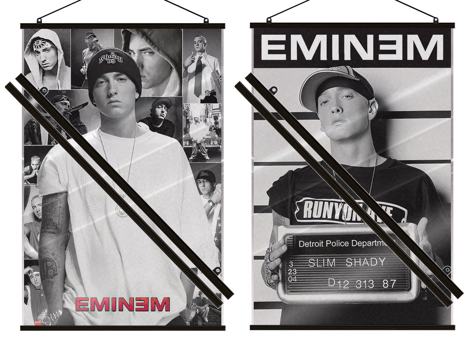 Eminem - 2 Piece Music Poster Set (Image Montage & Mugshot) (Size: 24 ...