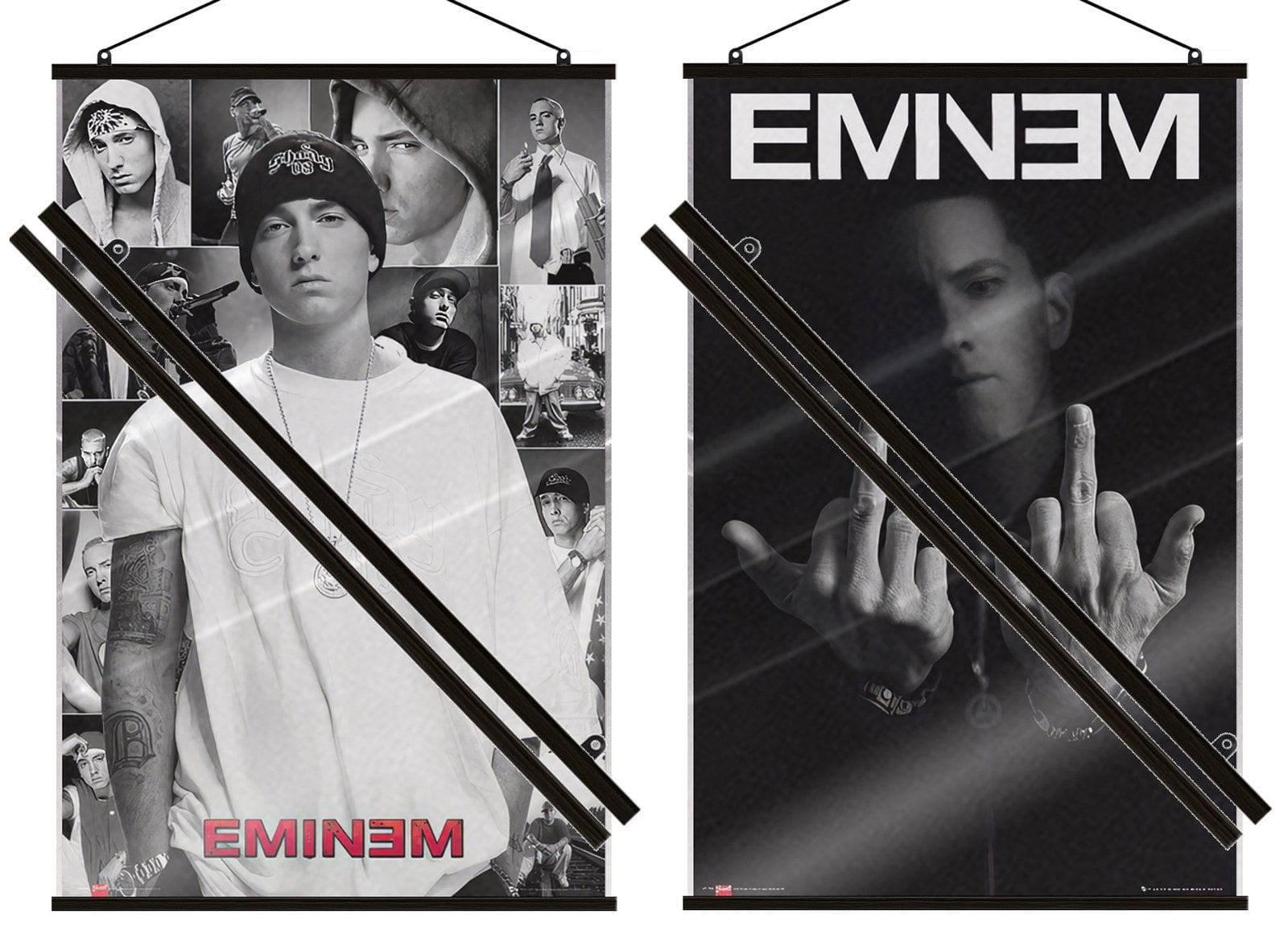 Eminem - 2 Piece Music Poster Set (Image Montage & The Bird) (Size: 24 ...