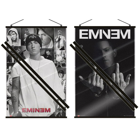 Eminem - 2 Piece Music Poster Set (Image Montage & The Bird) (Size: 24 ...