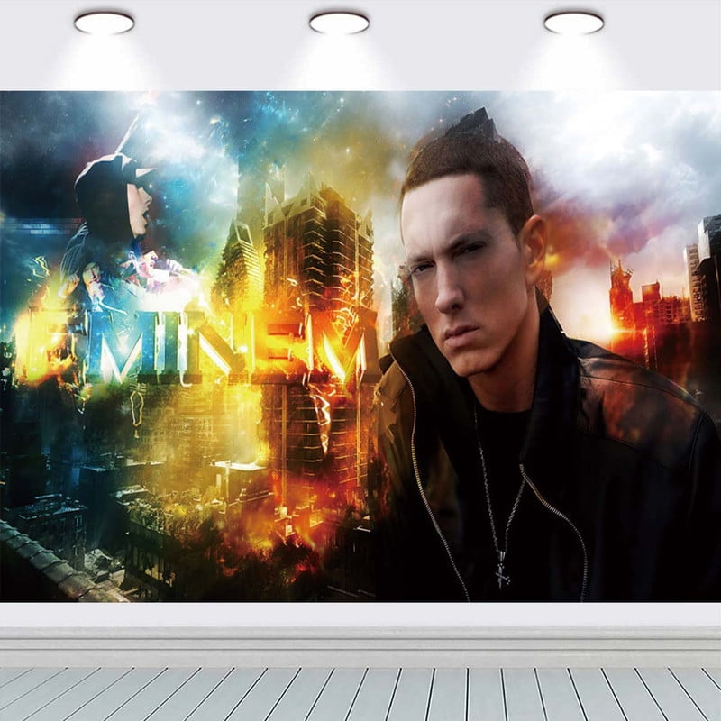 Eminem Birthday Banner Backdrop Background Taspestry Post Wall Decor ...