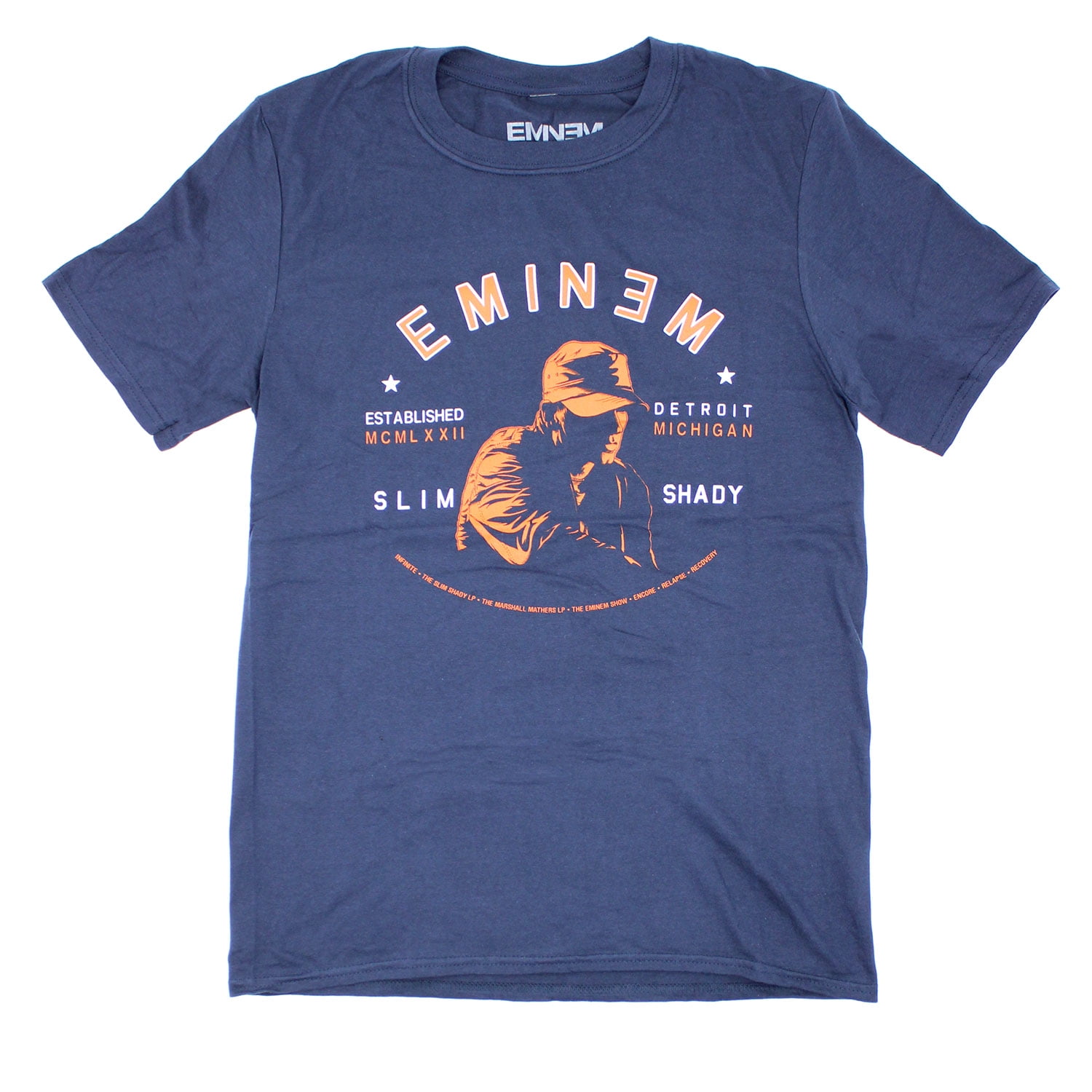 Eminem Men's Detroit Portrait T-shirt Small Blue - Walmart.com