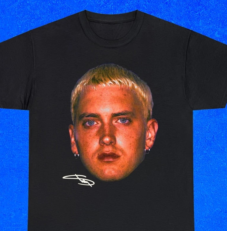 Eminem Face Rapper T-Shirt, Slim Shady Shirt, Marshall Mathers, Rap ...