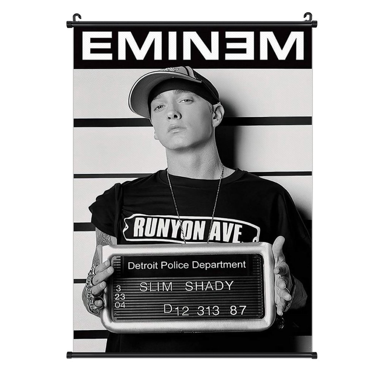 Eminem (Mugshot) Poster Canvas Hanging Picture for Living Room Home ...