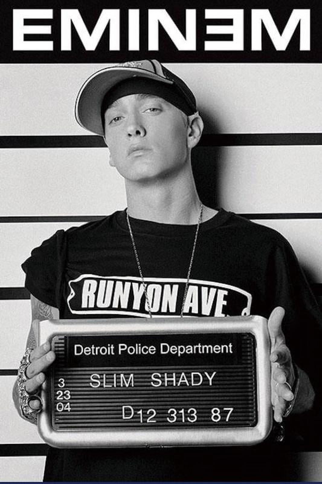 Eminem Poster (Mugshot), 12 x 18 inch, High-Quality Rapper Wall Art for ...