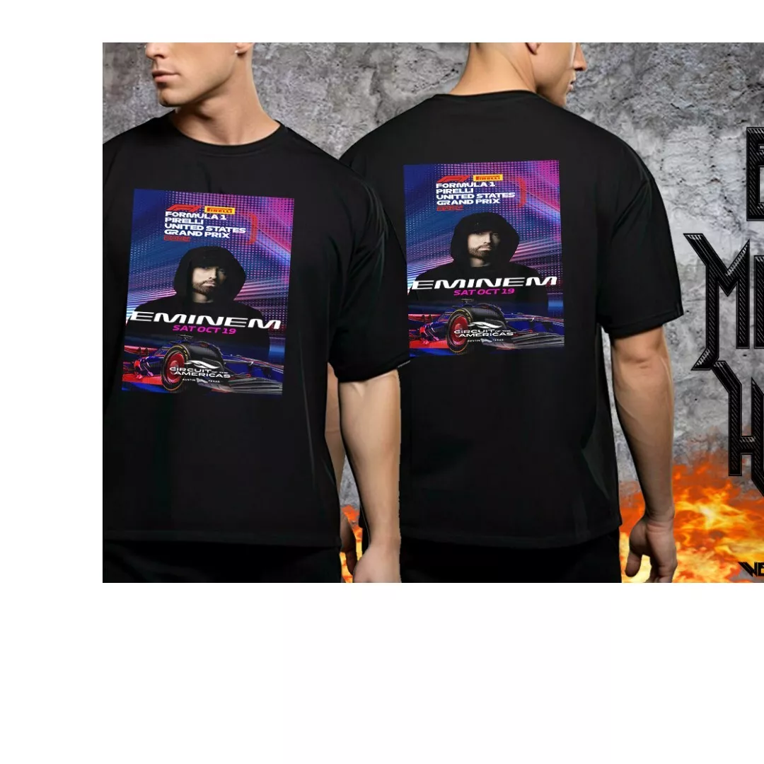 Eminem Performs at the F1 in Austin, Texas on October 19, 2024 shirt ...